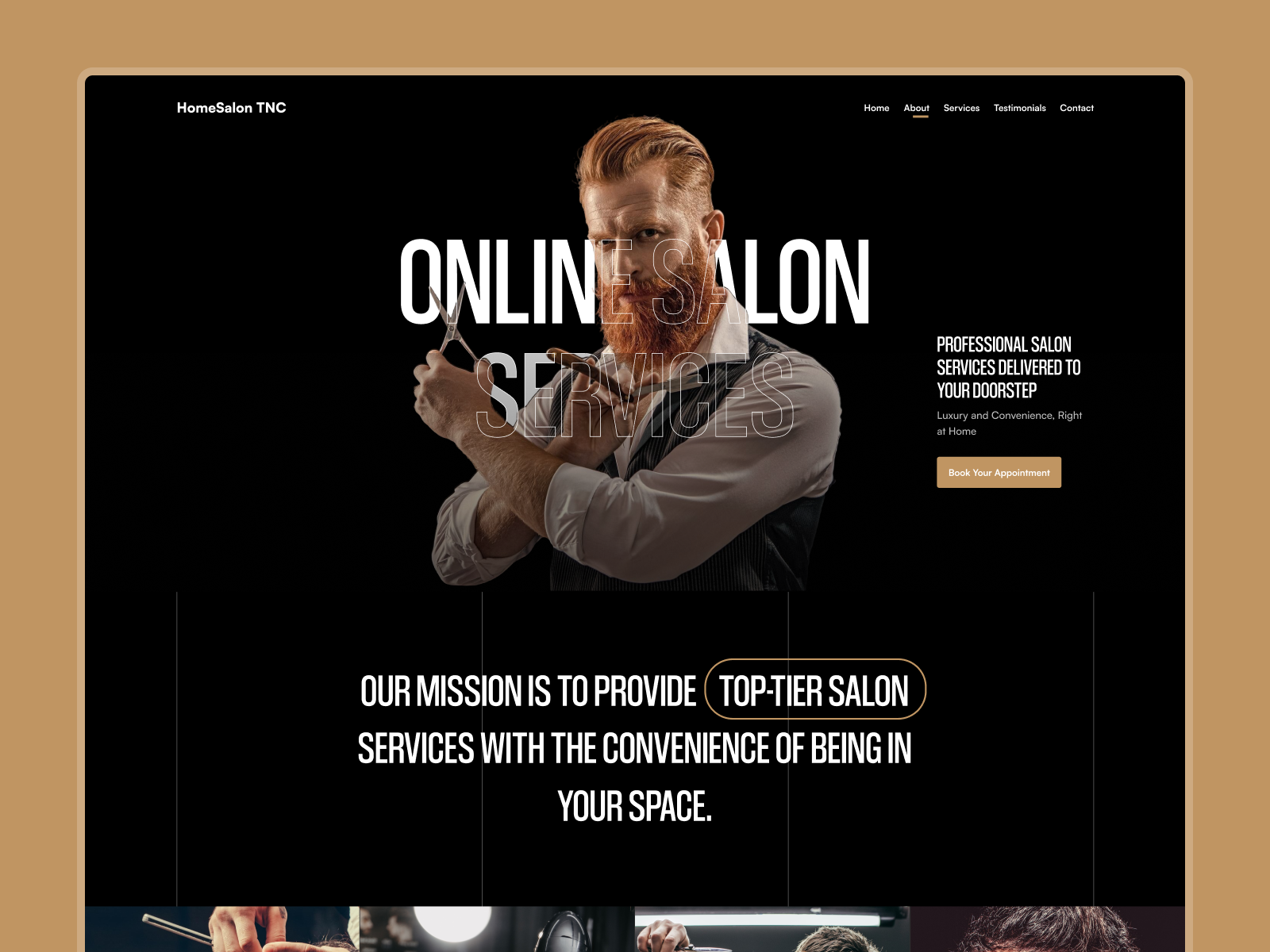 HomeSalon TNC: Free Hair & Beauty Website Template by TNCFlow — Framer ...