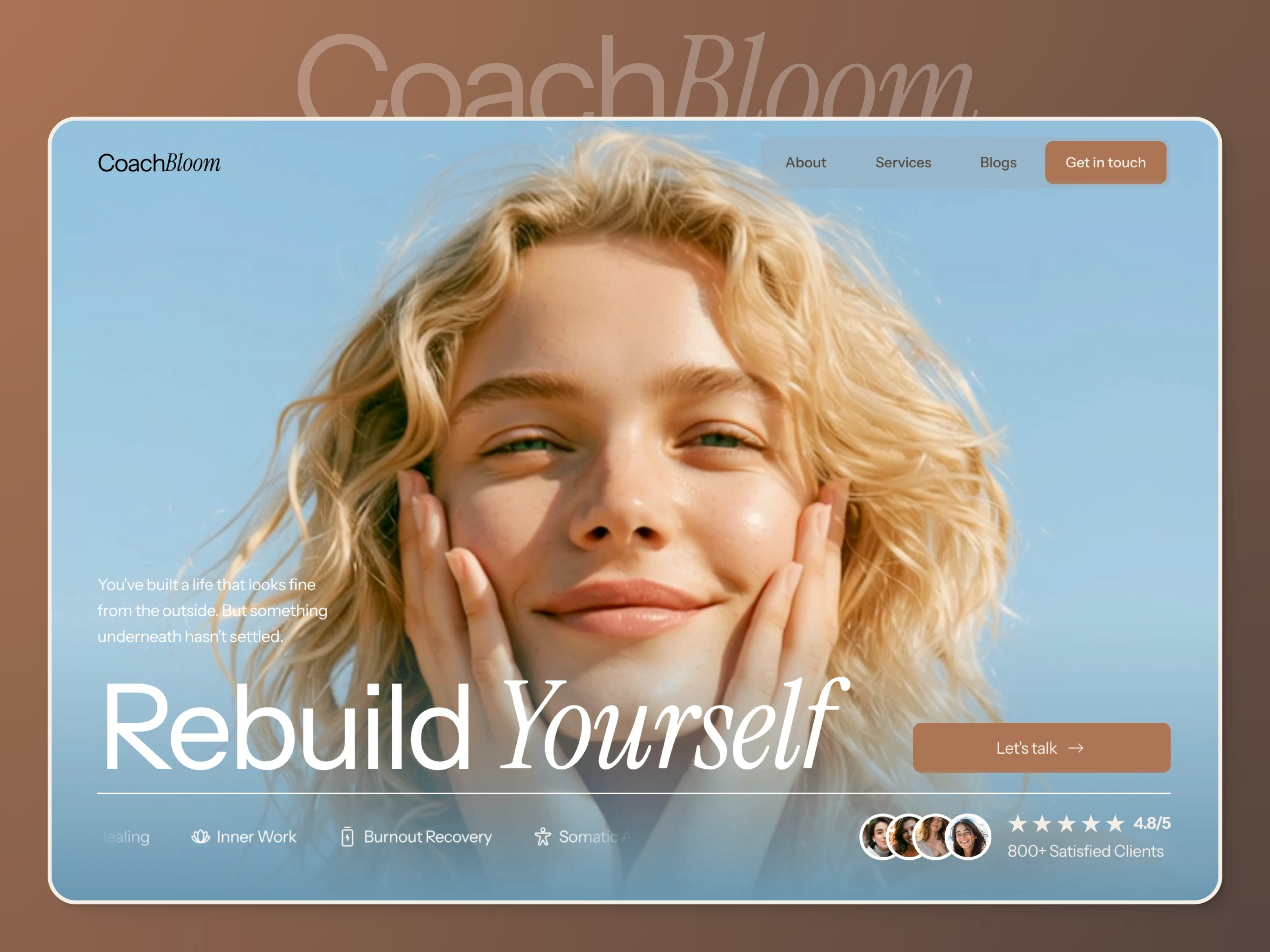 CoachBloom: Free Personal Website Template by Sonal Rastogi — Framer ...