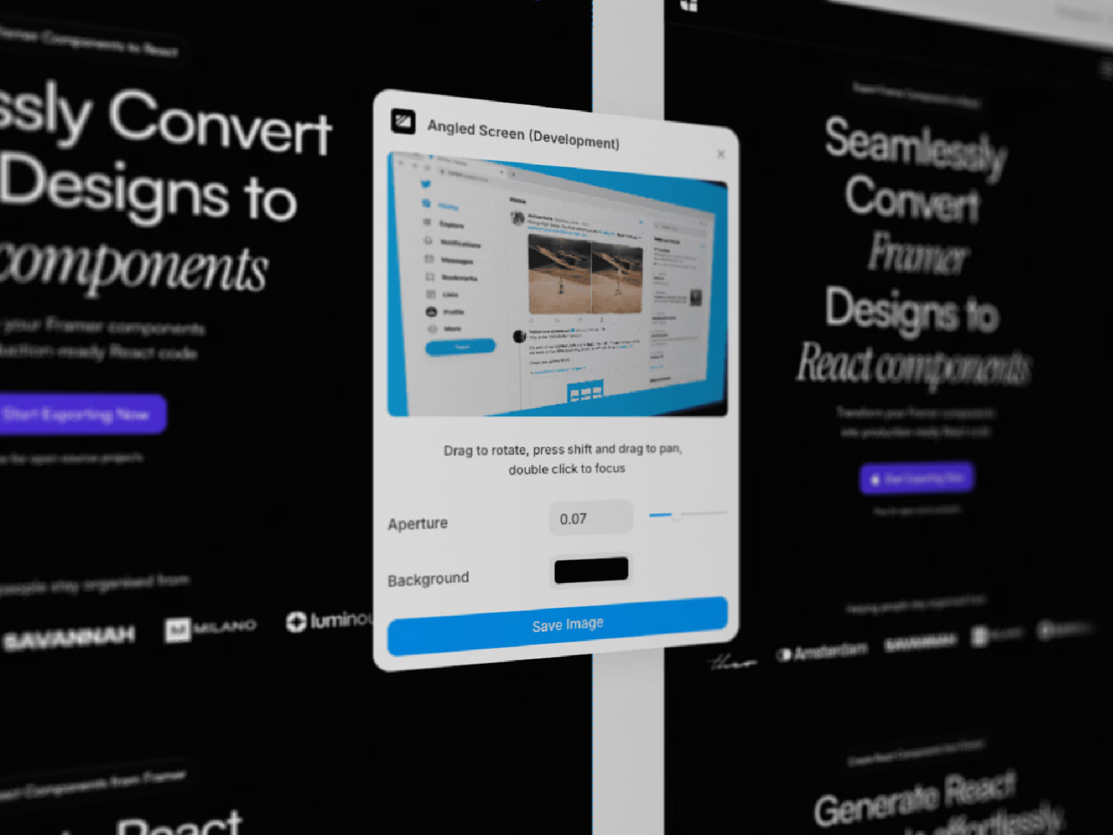Angled Screen — Framer Marketplace