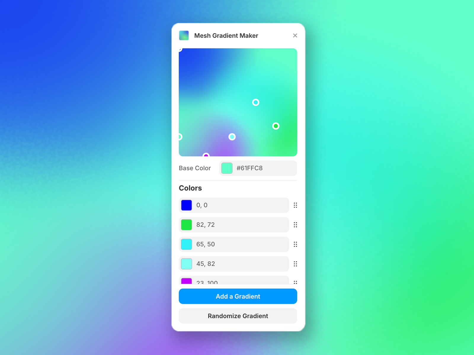 Mesh Gradient Maker — Framer Marketplace