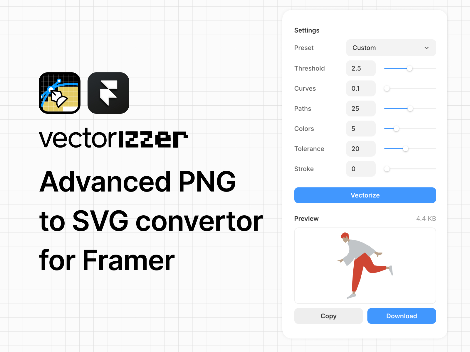 PNG to SVG - Vectorizzer — Framer Marketplace