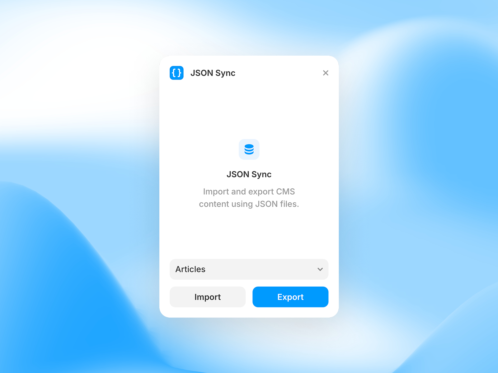 JSON Sync — Framer Marketplace