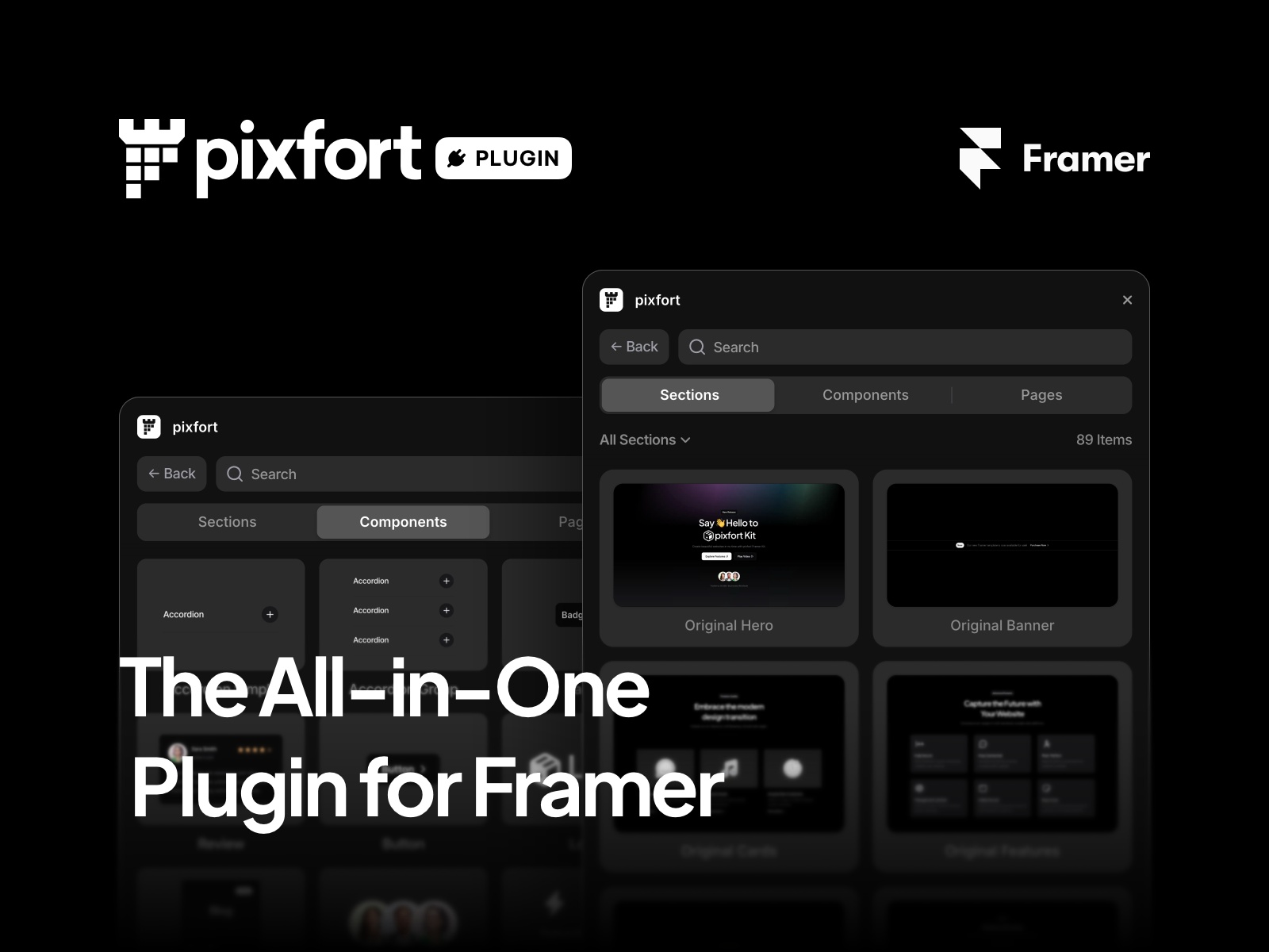 pixfort Plugin — Framer Marketplace