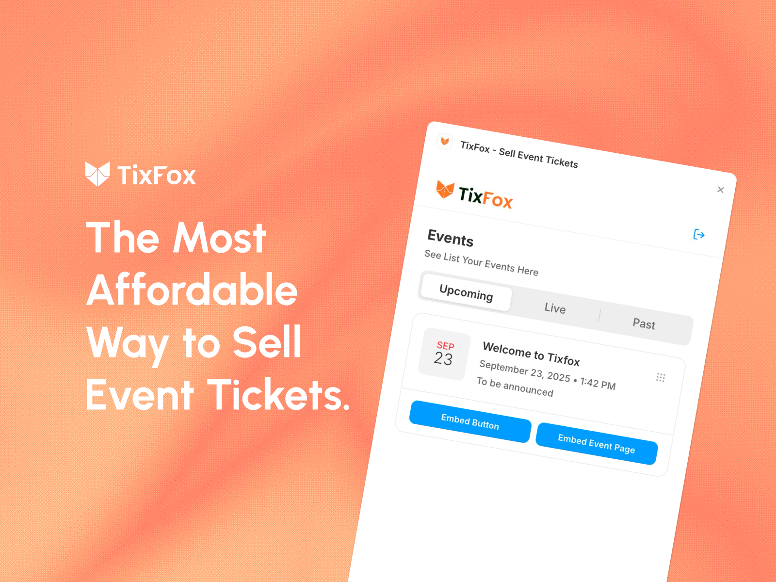 TixFox - Sell Event Tickets: E-Commerce Plugin by TixFox Team — Framer ...