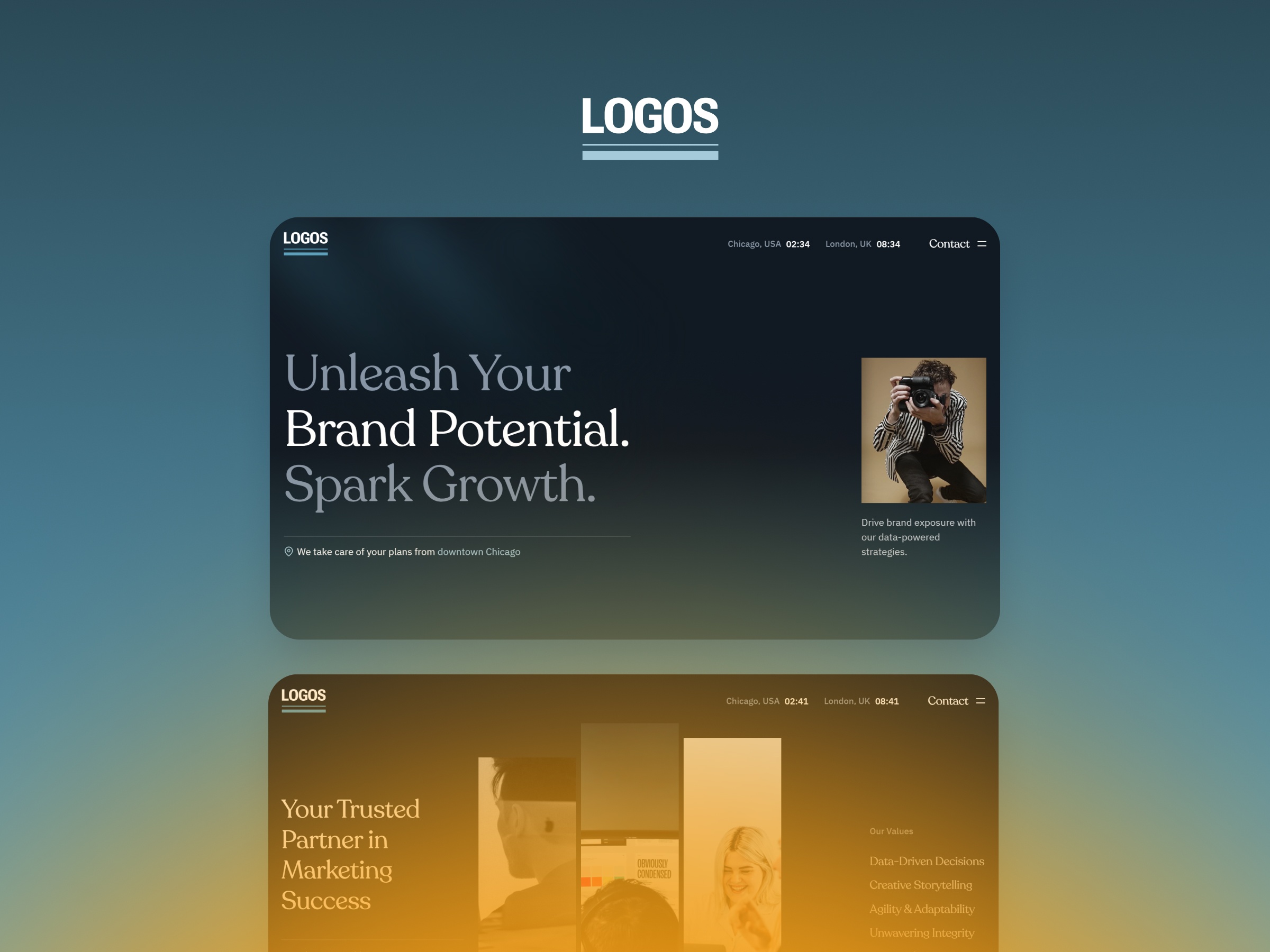 Logos: Free Business Website Template by Goran Babarogic — Framer ...