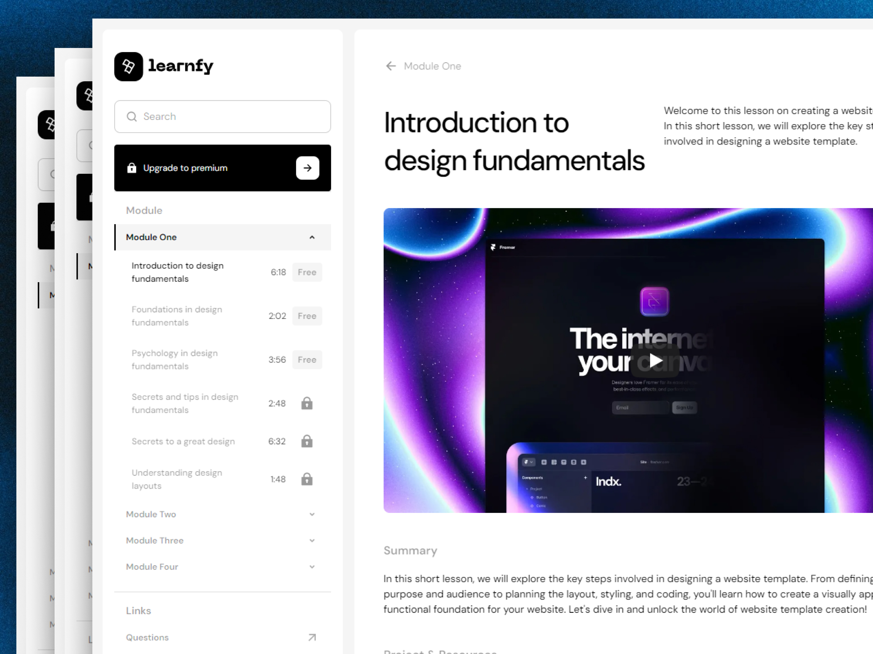 Learnfy: Responsive Personal Website Template by Plaiter — Framer ...