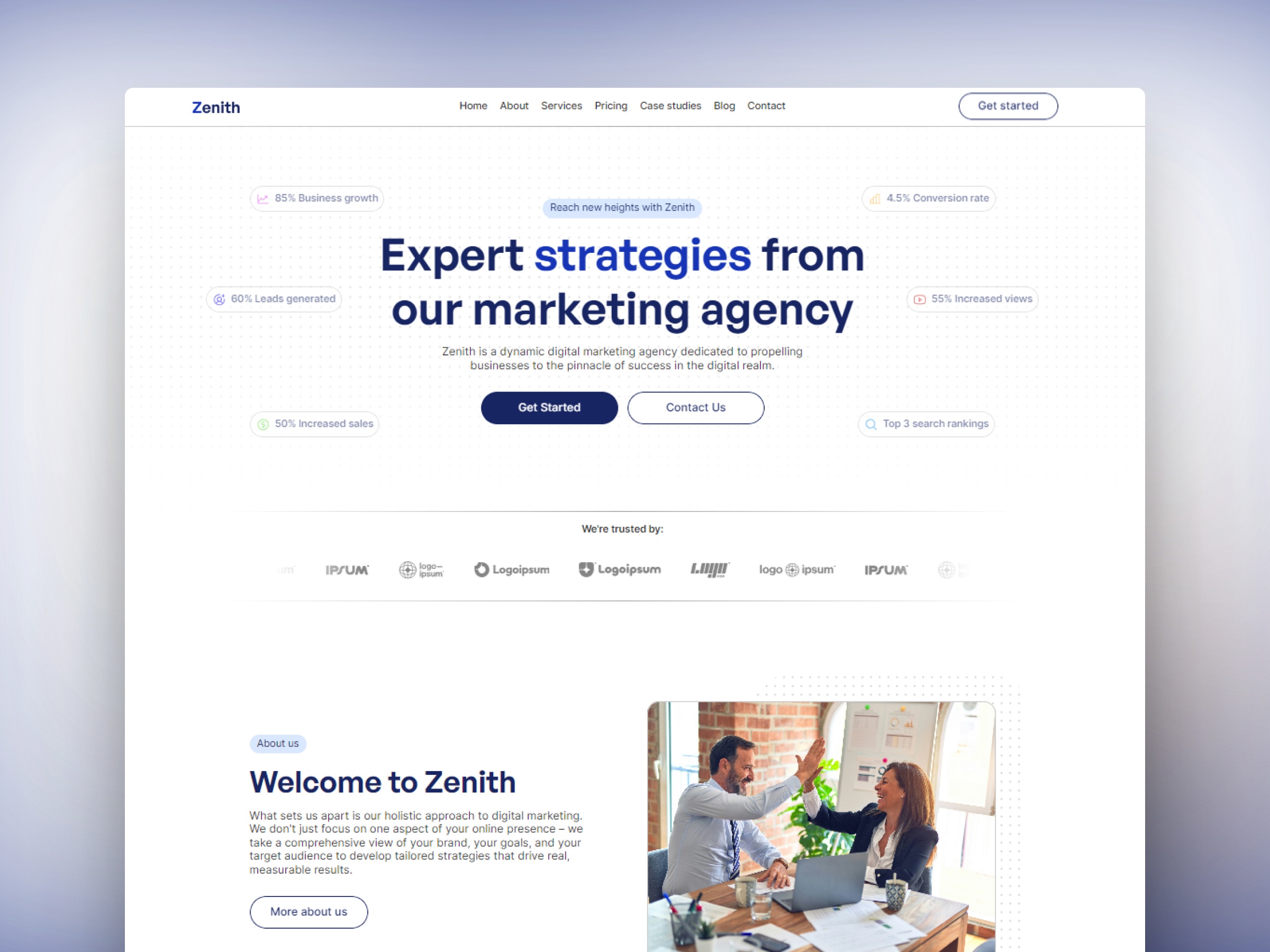 Zenith: Responsive Business Website Template by Thaer Swailem — Framer Marketplace