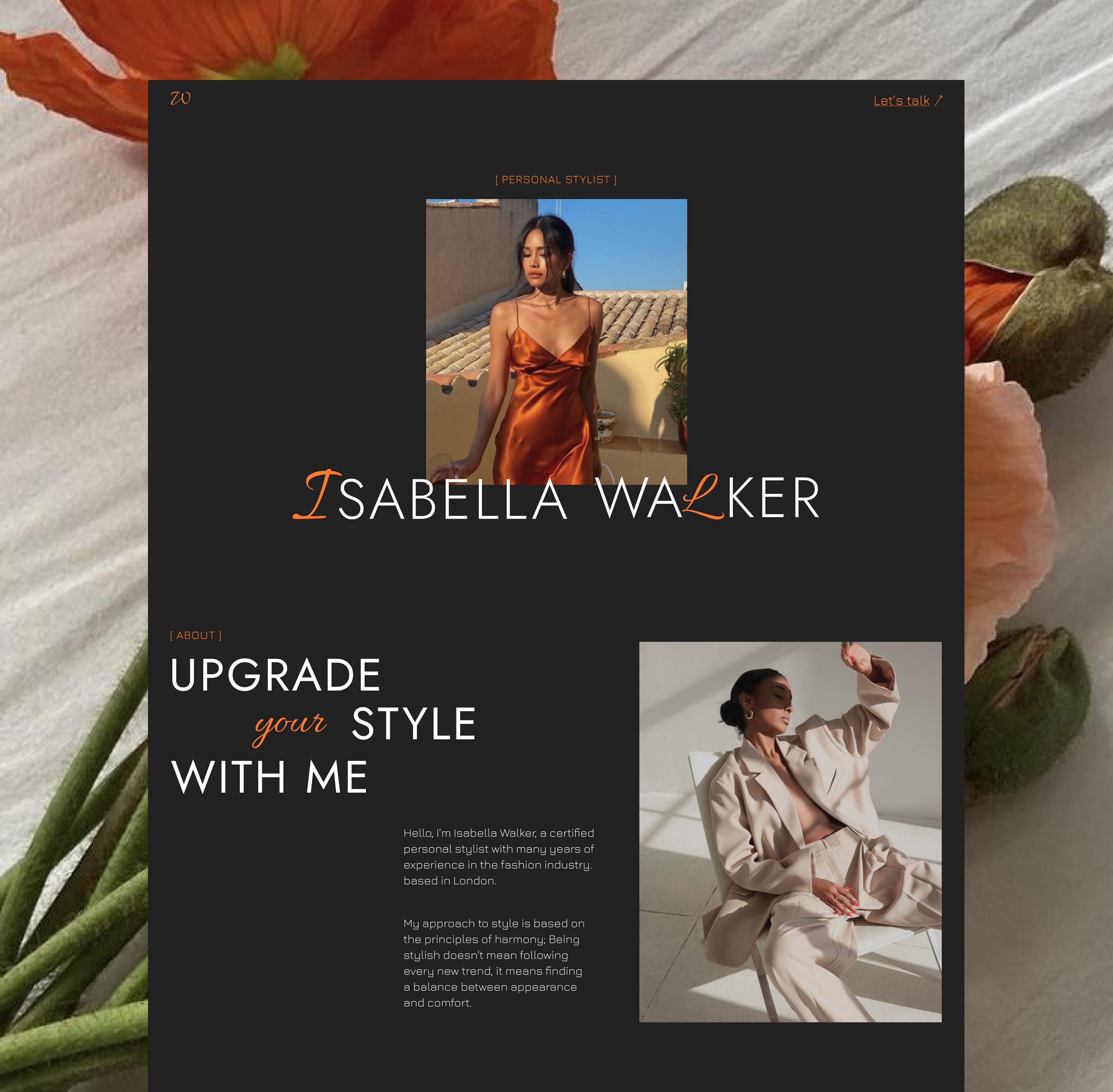 Isabella: Responsive Personal Website Template by Sonya — Framer Marketplace