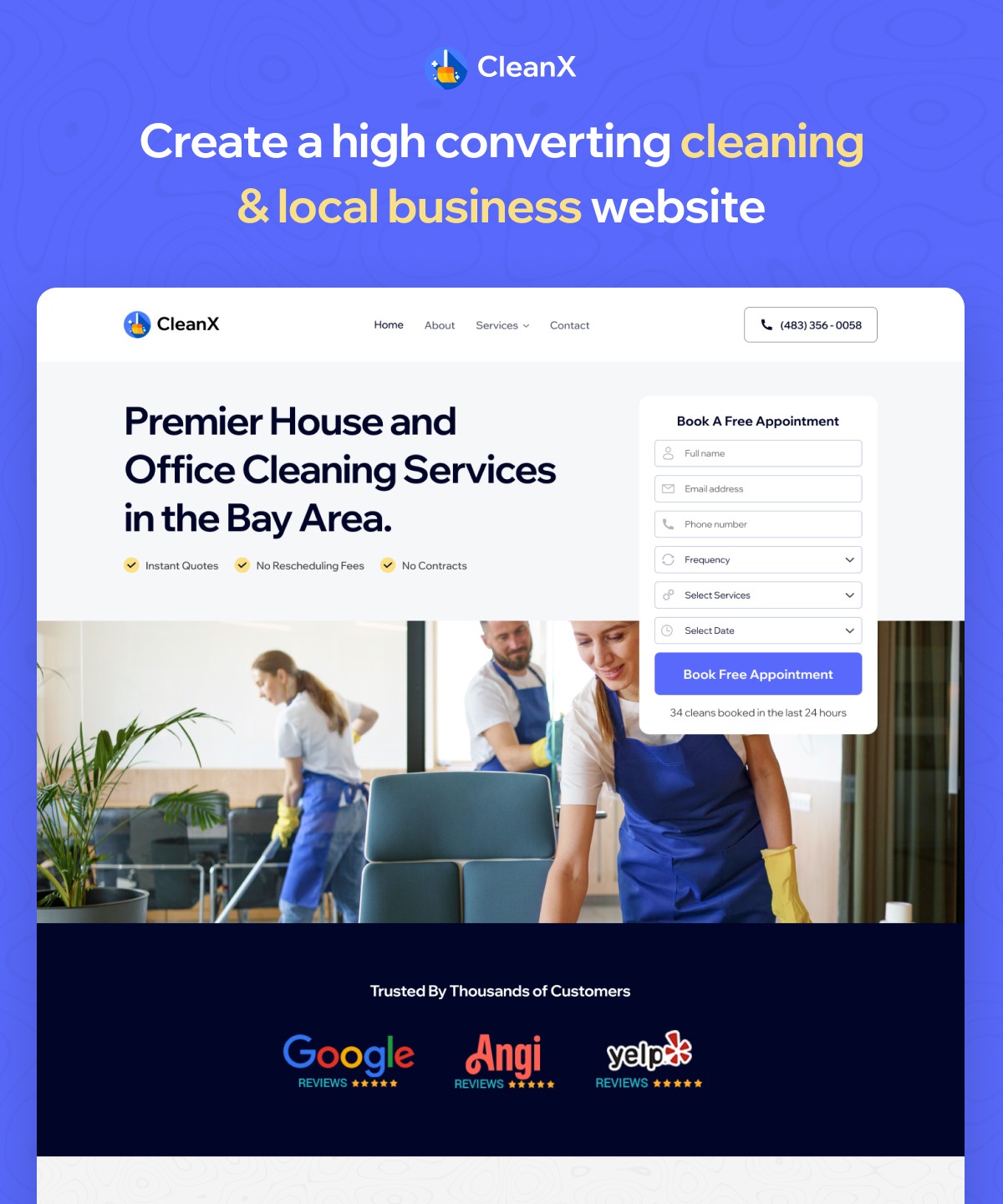 CleanX: Responsive Startup Website Template by Framerbite — Framer ...