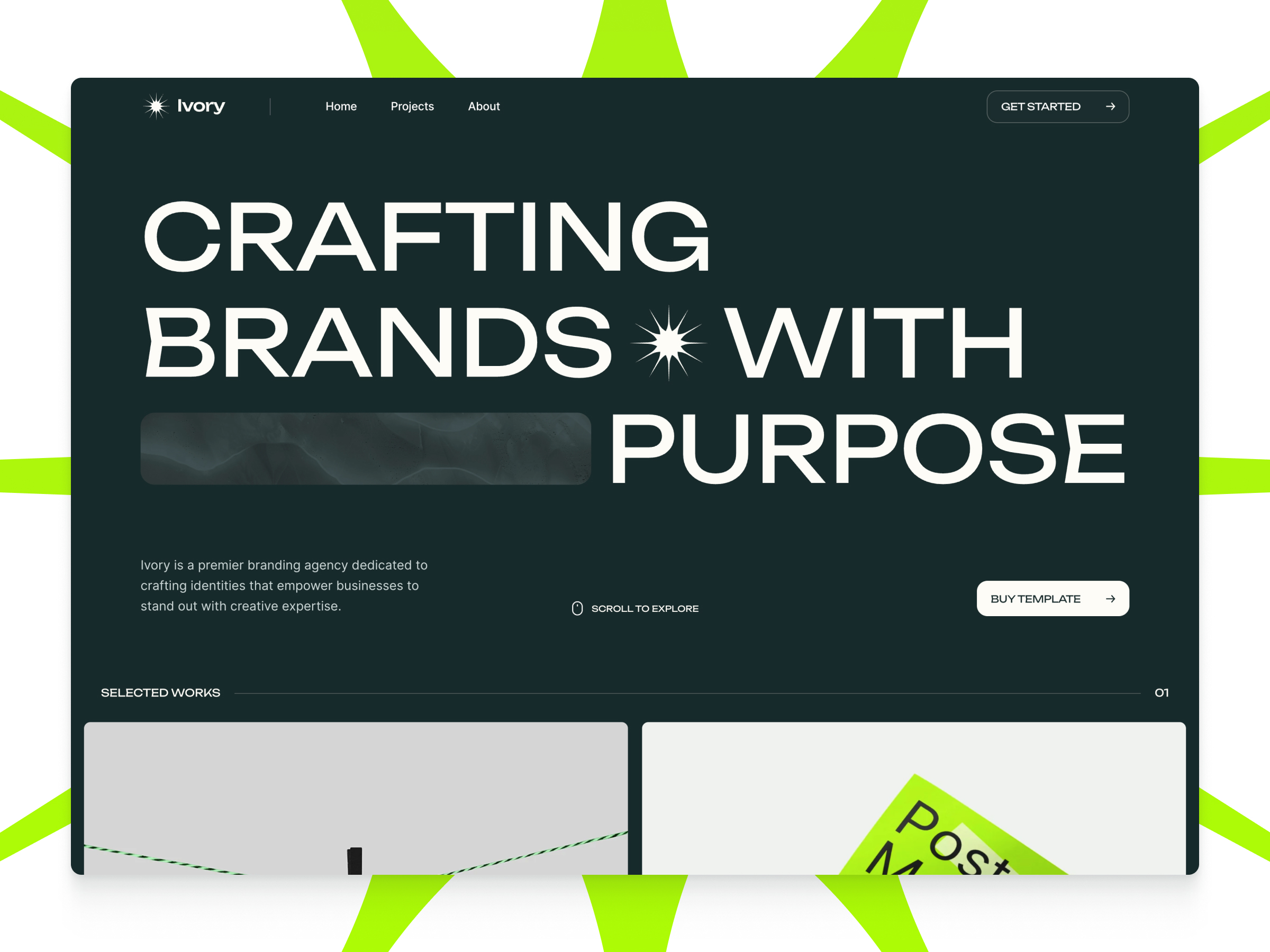 Ivory: Responsive Portfolio Website Template by Wize — Framer Marketplace