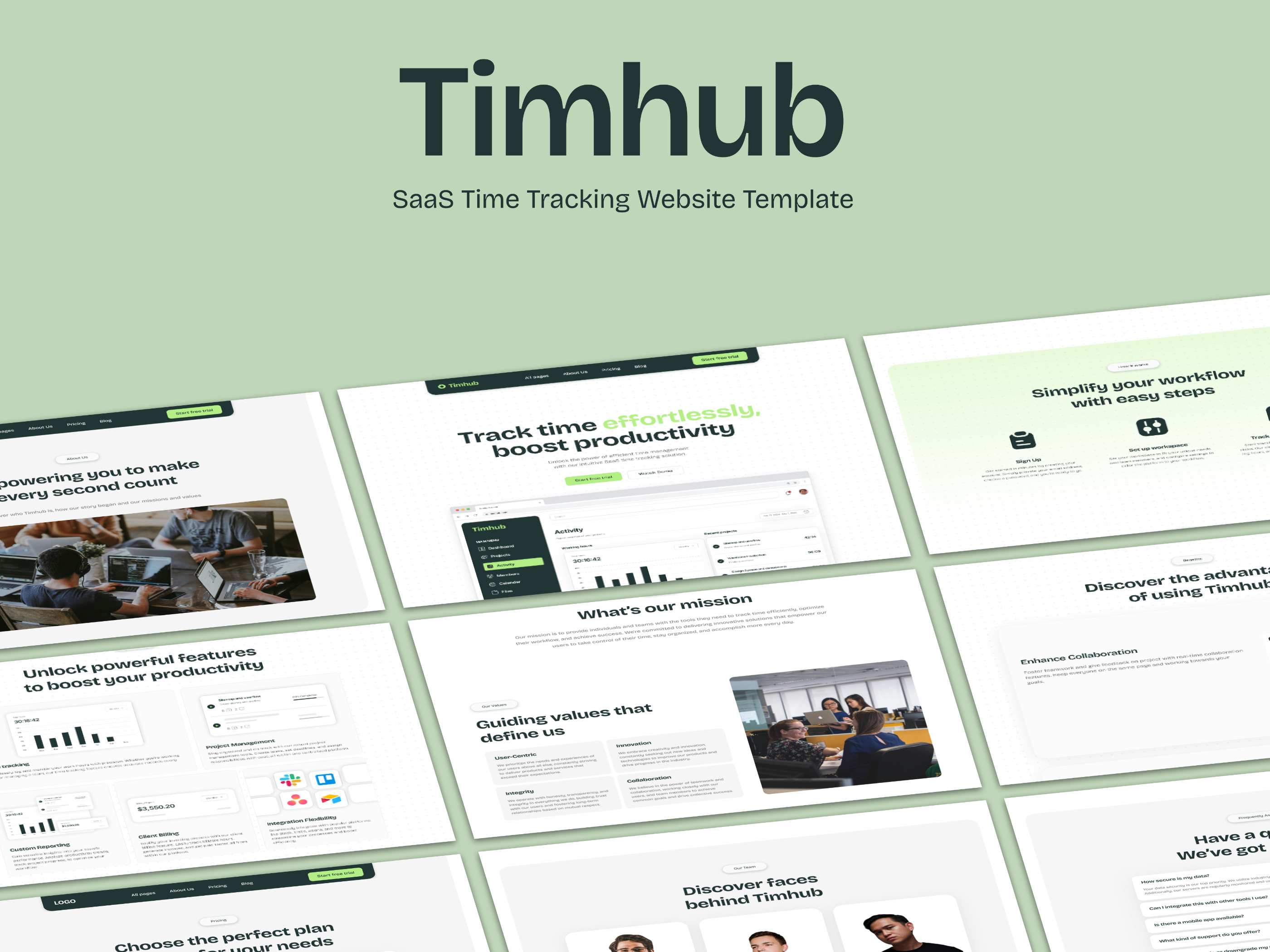 Timhub: Responsive SaaS Website Template by Carendy Maydianta — Framer ...