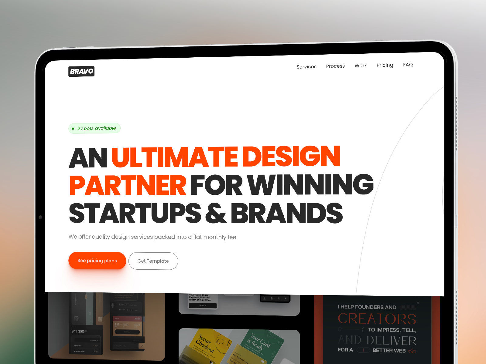 Bravo: Free Agency Website Template by Easyfast — Framer Marketplace