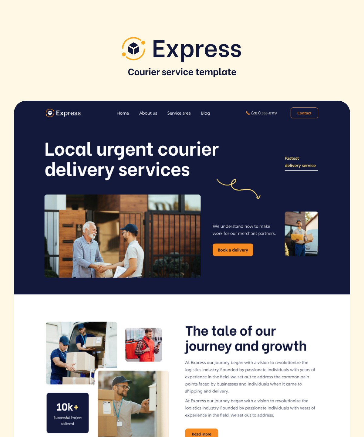 Express: Responsive Business Website Template by Framership — Framer ...