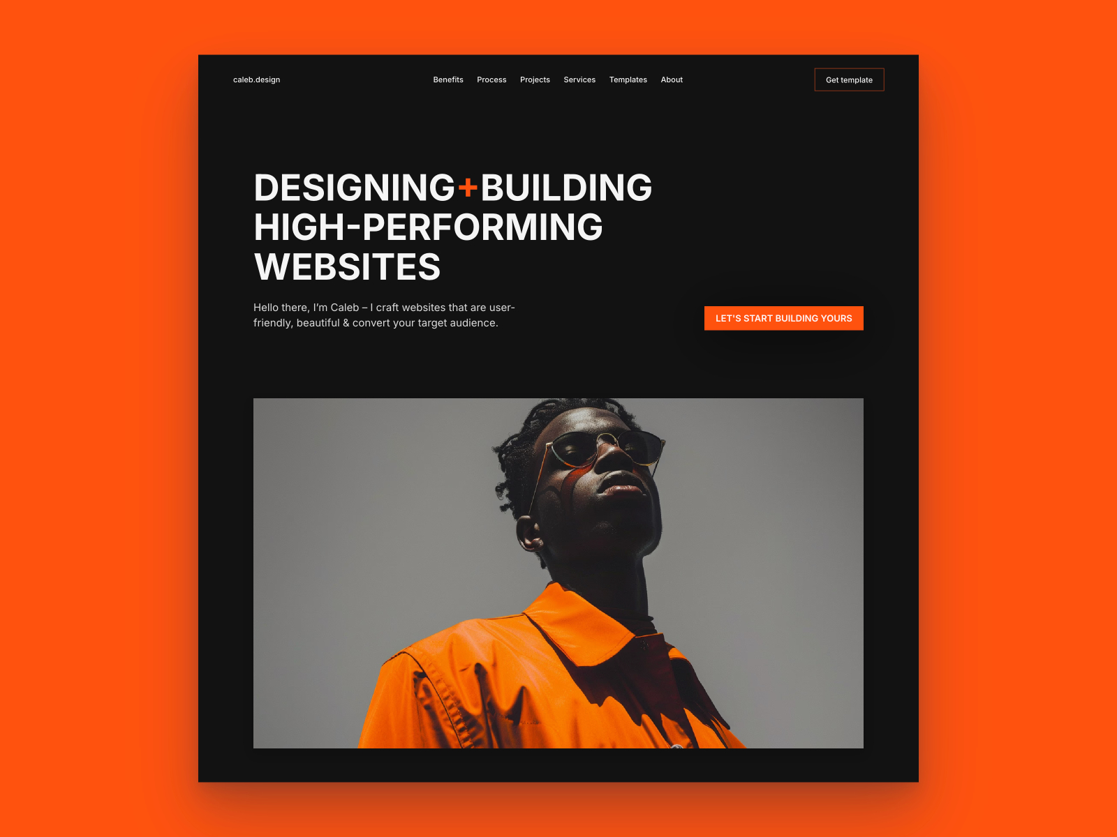 caleb.design: Free Personal Website Template by Ramish Aziz — Framer ...