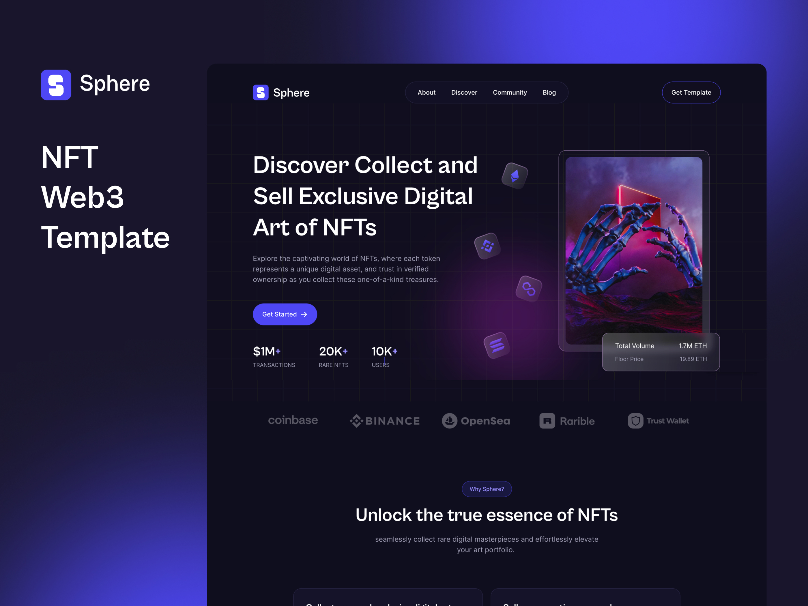 Sphere: Responsive Web3 Website Template by Bie Lab — Framer Marketplace