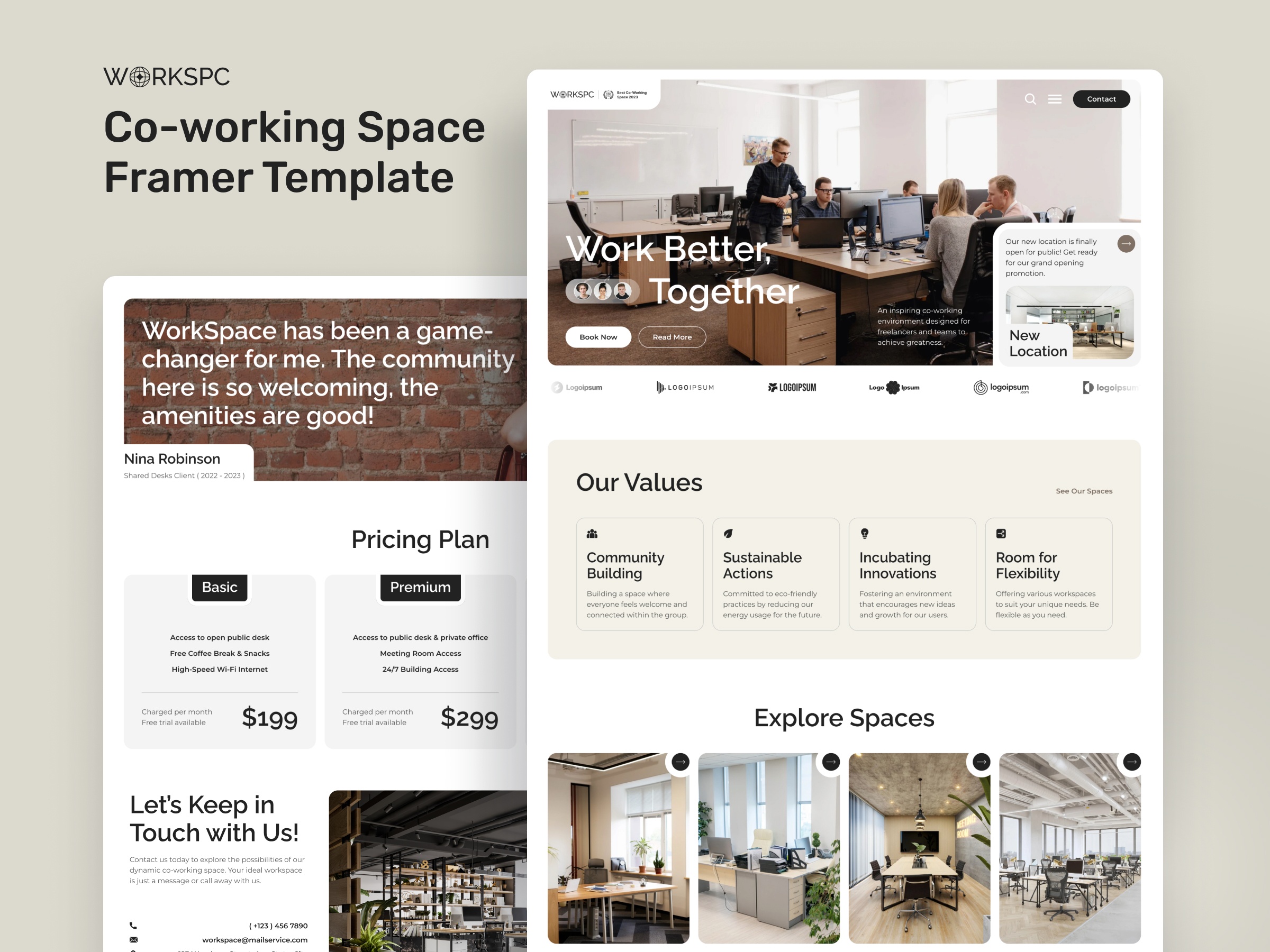 WorkScape: Responsive Landing Page Website Template by Peterdraw ...