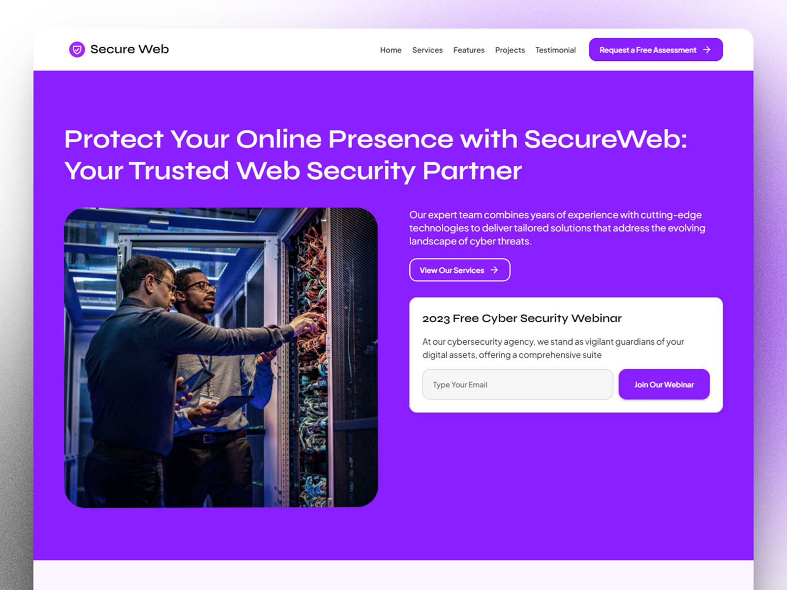 SecureWeb: Free Agency Website Template by Muhammad Talha — Framer Marketplace