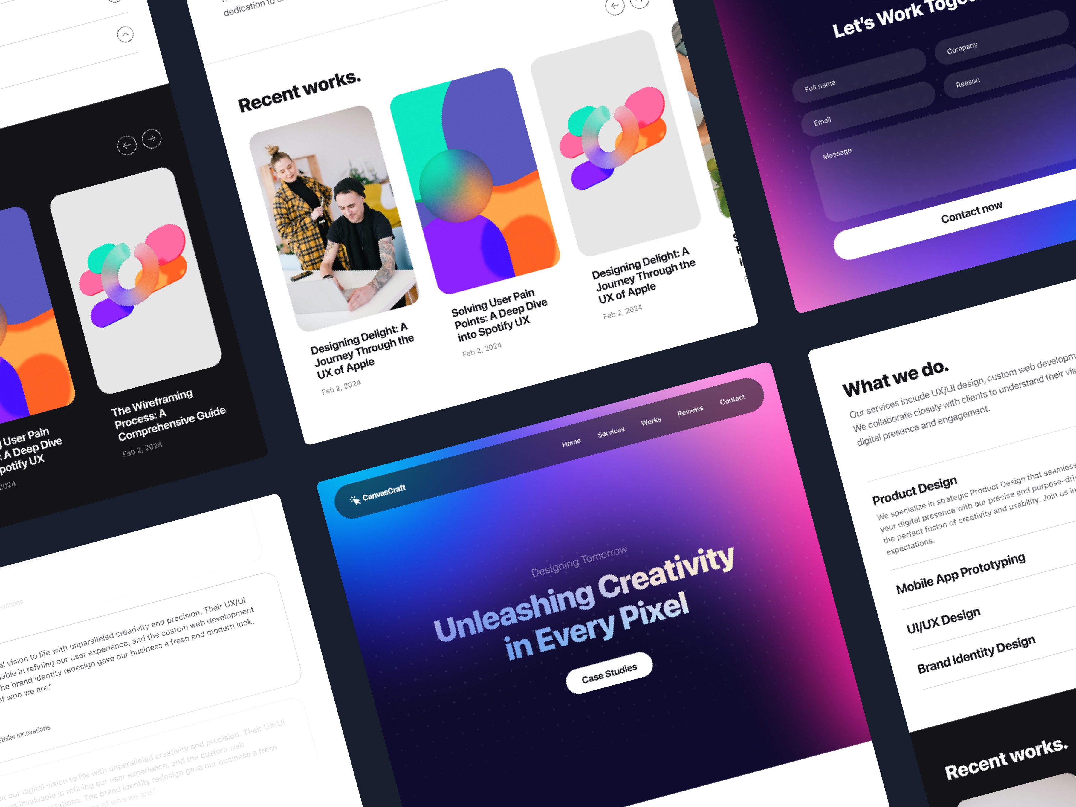 CanvasCraft: Responsive Portfolio Website Template by OriginFrame ...