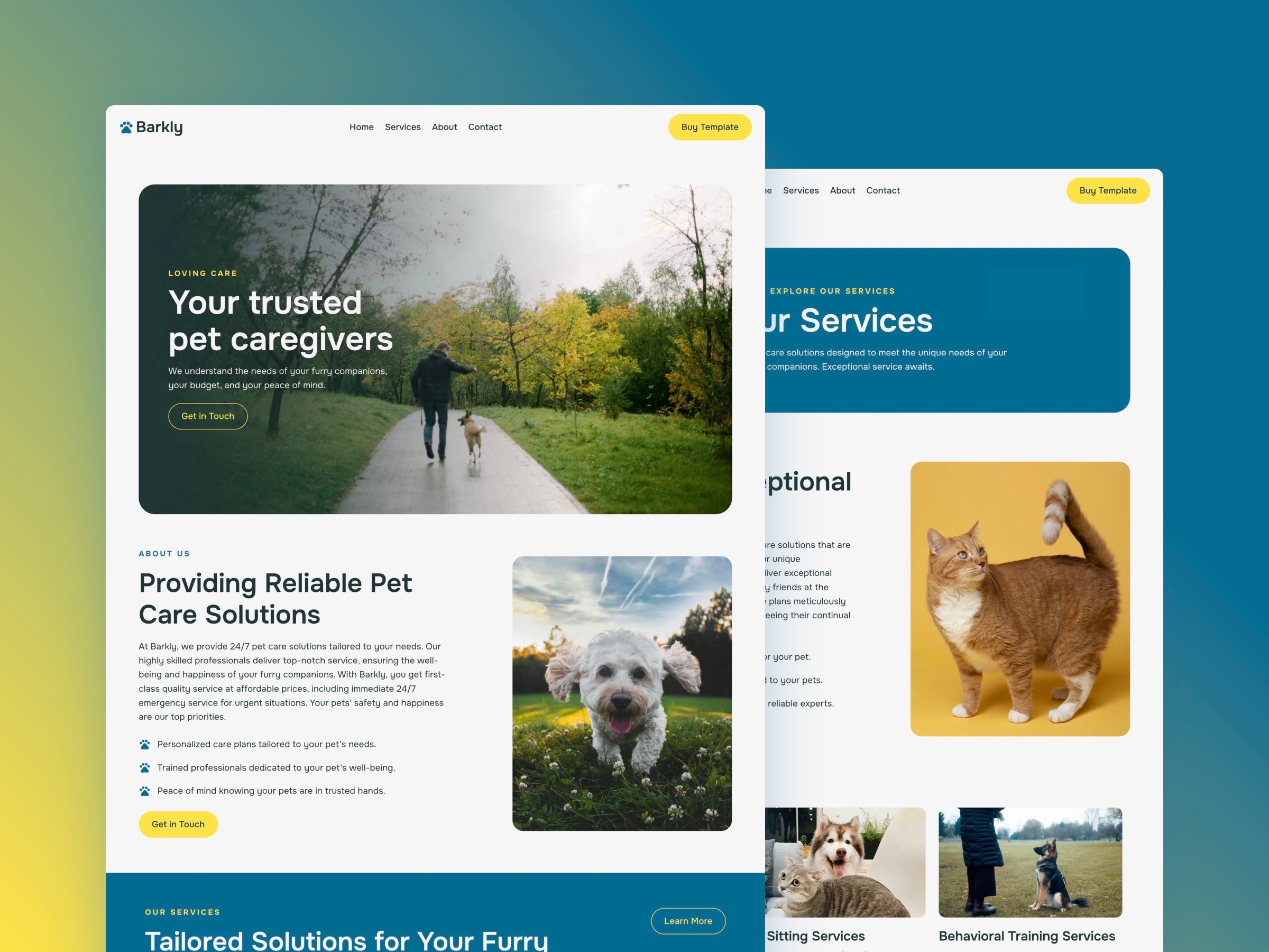 Barkly: Responsive Business Website Template by Keara Meehan — Framer ...