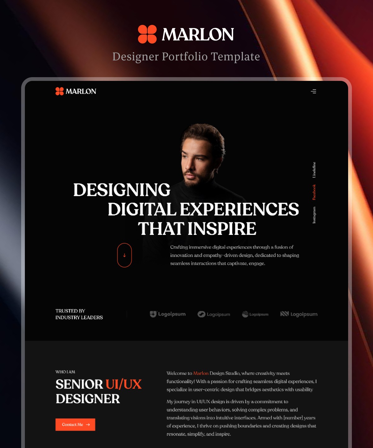 MarlonHarvey: Responsive Blog Website Template by Sailr — Framer Marketplace