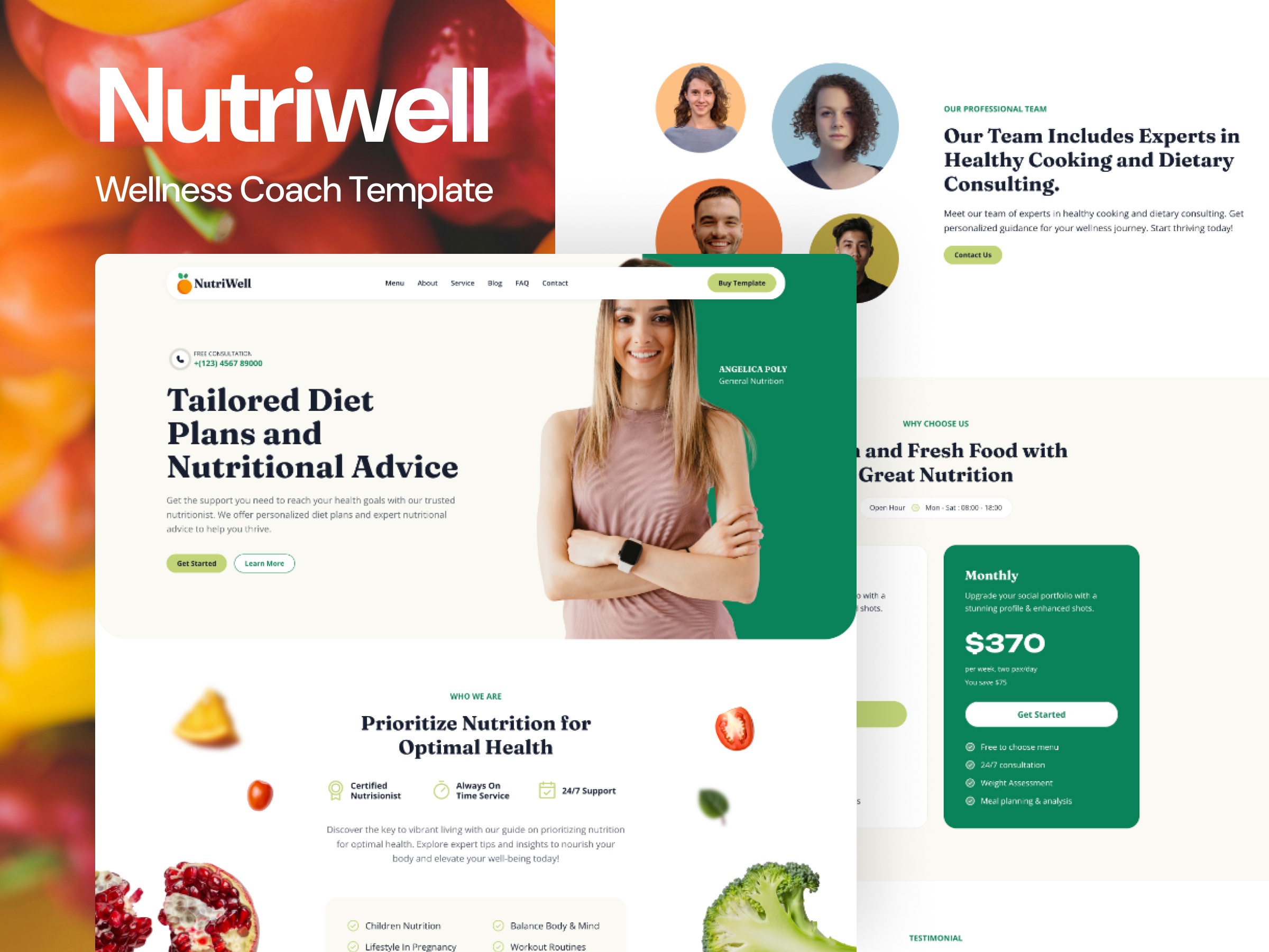 Nutriwell: Free Business Website Template by Syafii Ahmad — Framer ...