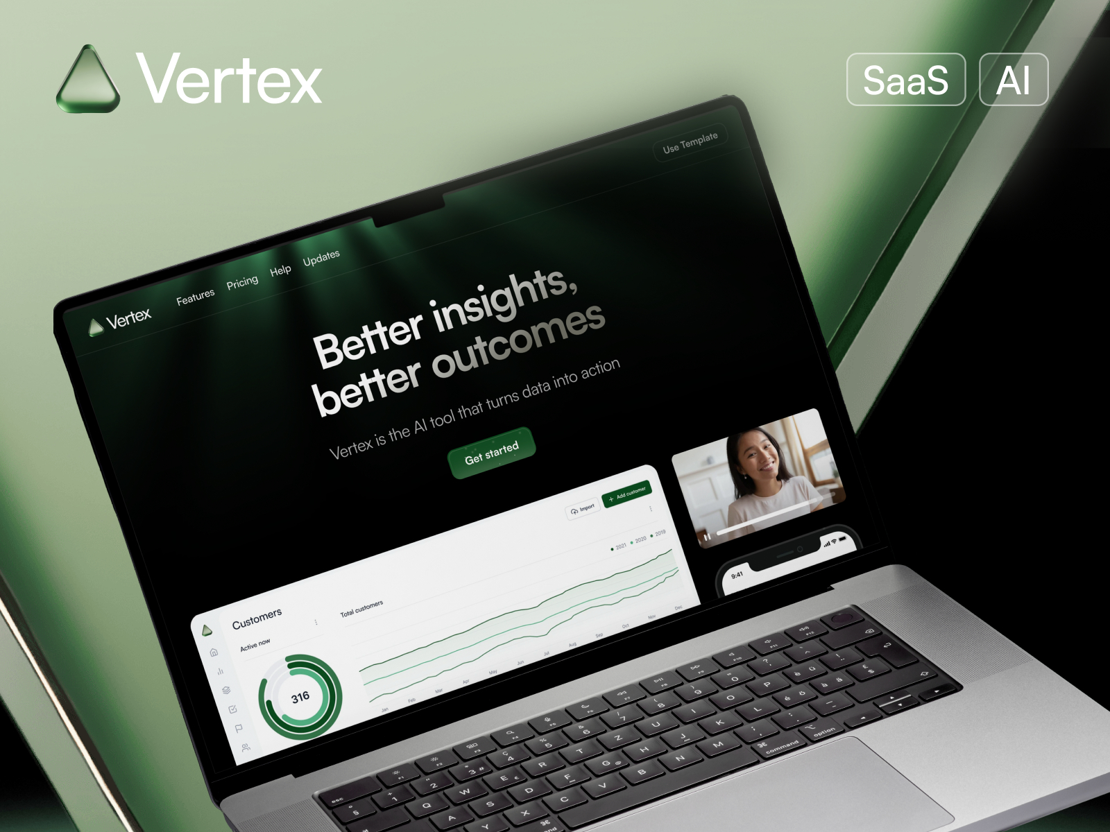 Vertex: Free Business Website Template by Mateus Rila — Framer Marketplace