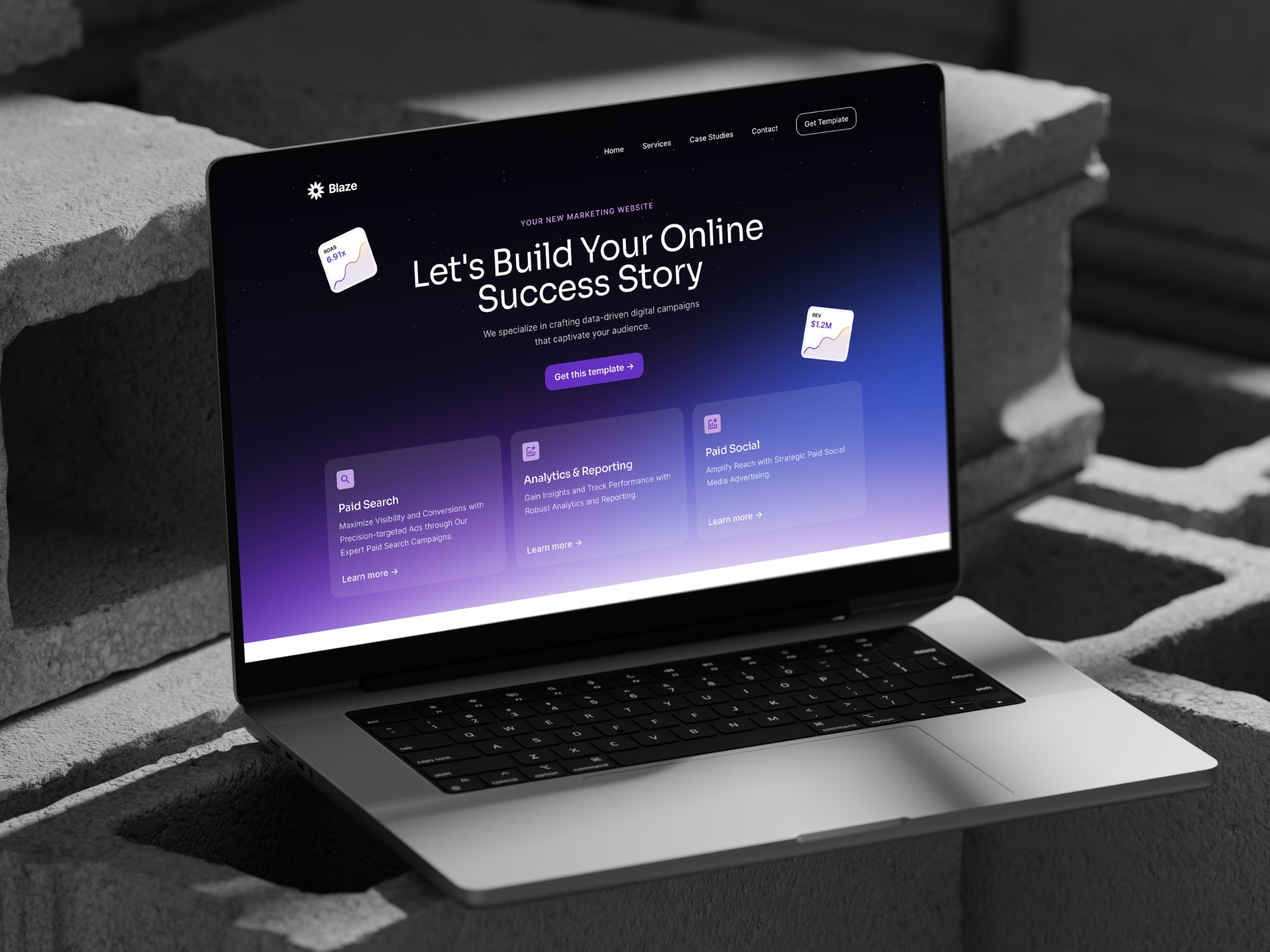 Blaze: Responsive Agency Website Template by Wize — Framer Marketplace
