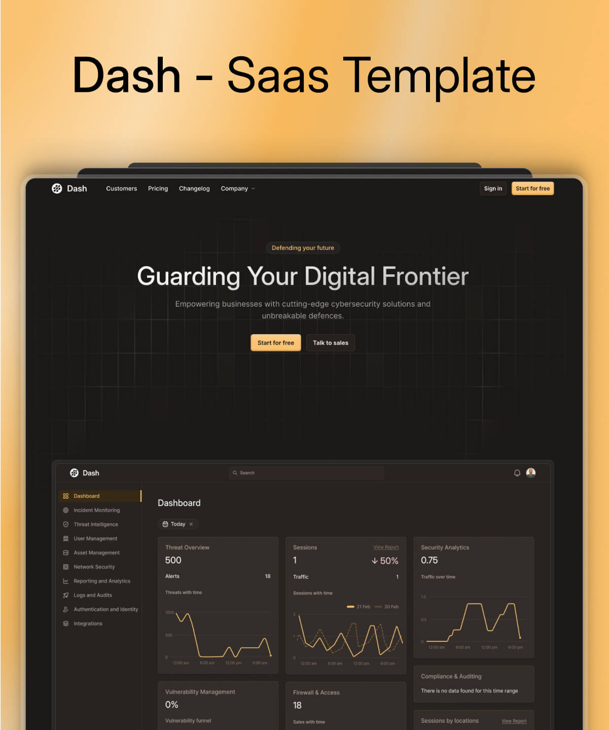 Dash: Responsive SaaS Website Template by Yadwinder Singh — Framer Marketplace