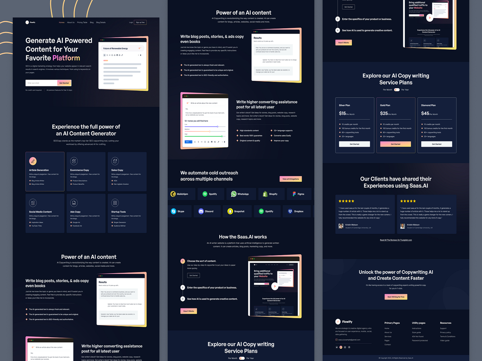 Flowify: Responsive Startup Website Template by Framership — Framer ...