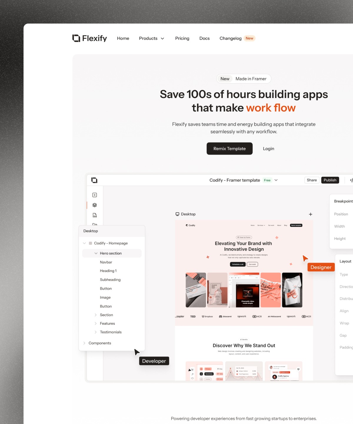Flexify: Responsive Personal Website Template by Dmytri Ivanov — Framer ...