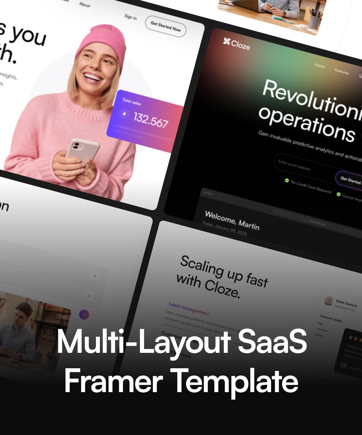 Cloze - Saas & Startup Website — Framer Marketplace