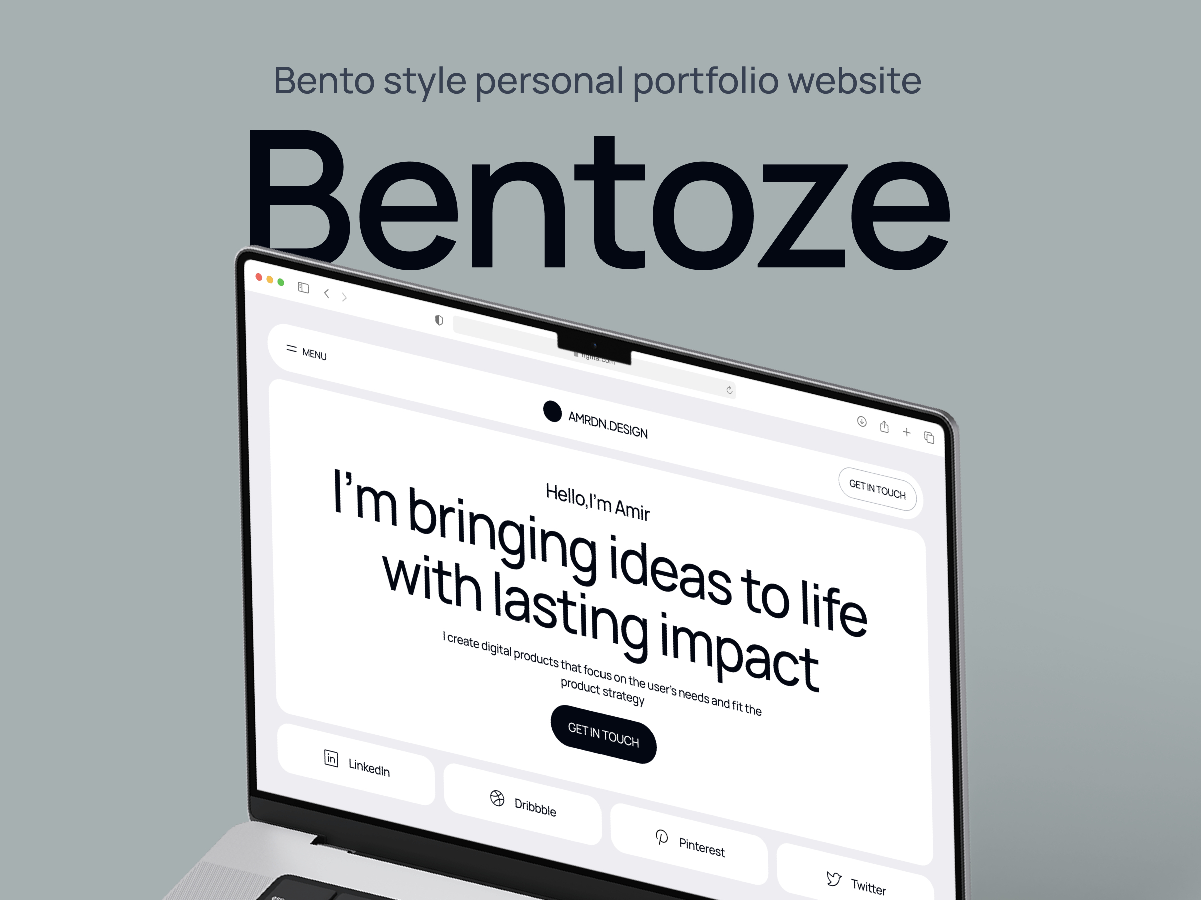 Bentoze: Responsive Personal Website Template by Zenite Design Lab ...