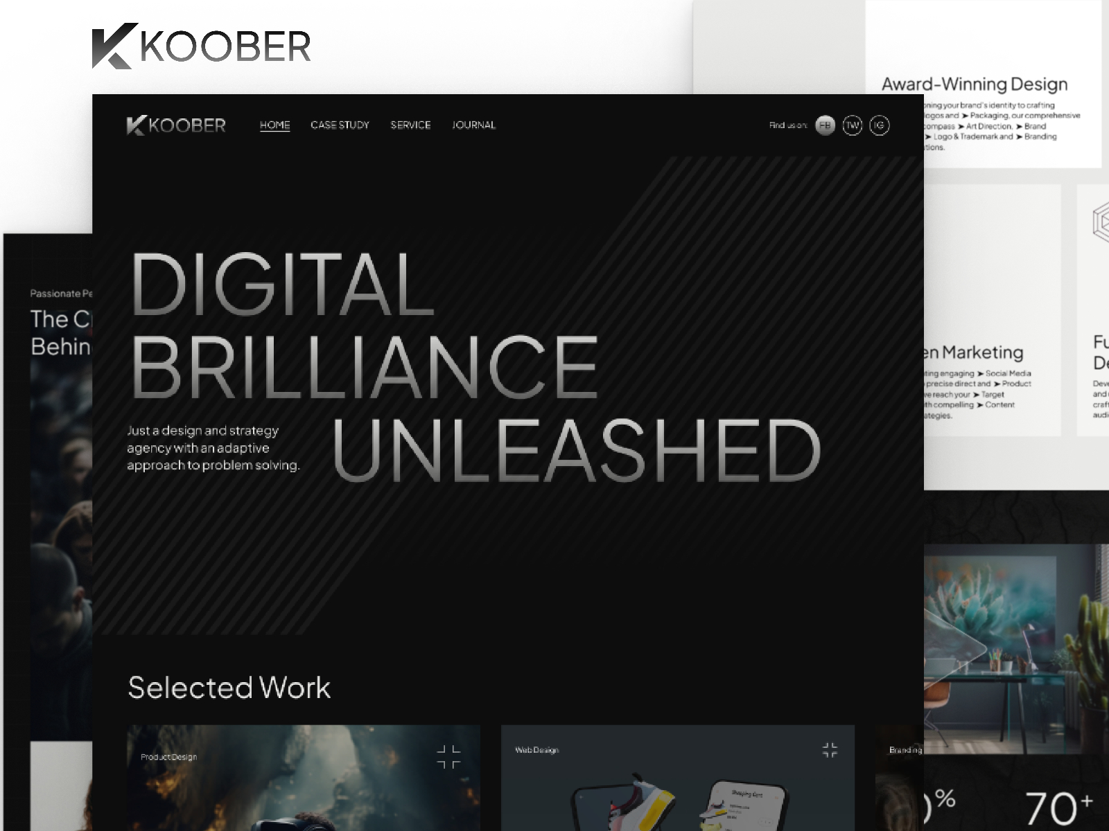 Koober: Free Portfolio Website Template by Marcframe — Framer Marketplace