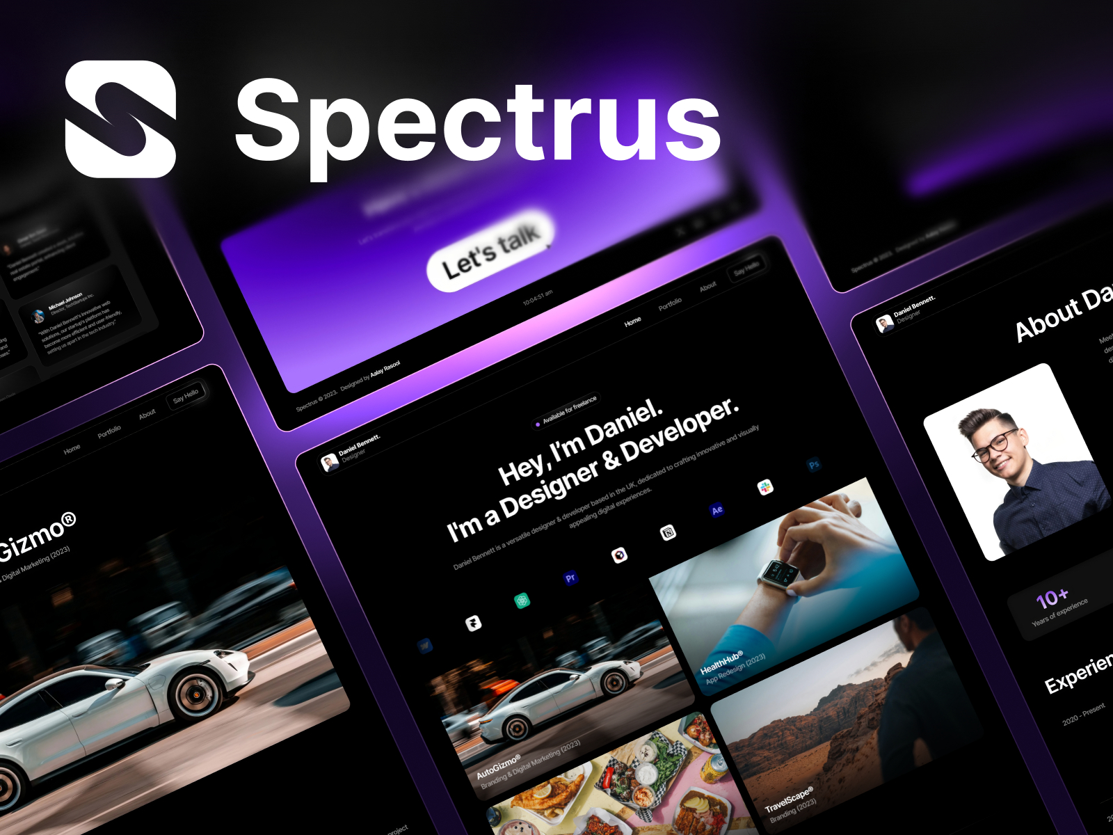 Spectrus: Responsive Portfolio Website Template by Aalay Rasool ...