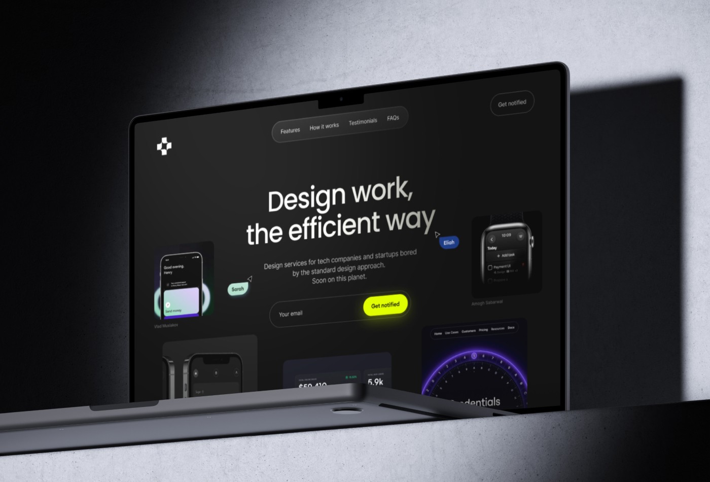 Atomic: Free Personal Website Template by Andrea Montini — Framer ...