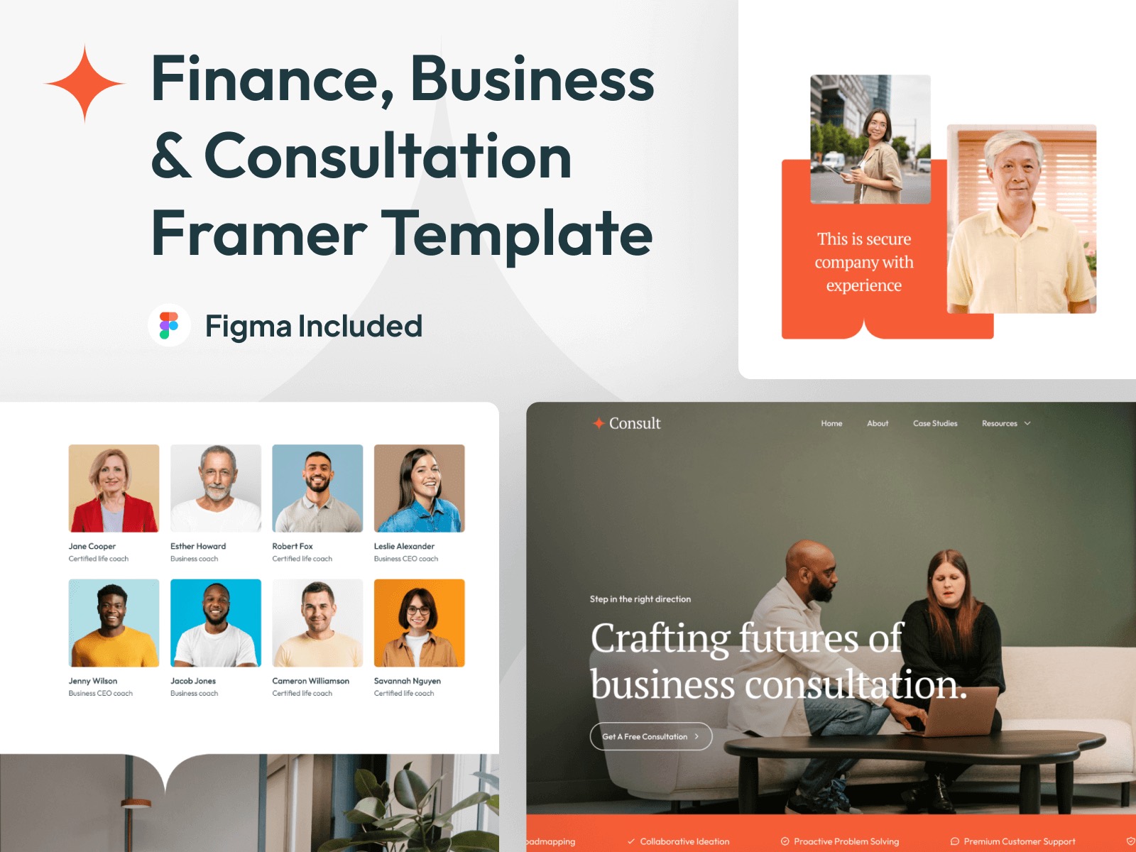 Consult: Responsive Business Website Template by Framerbite — Framer ...