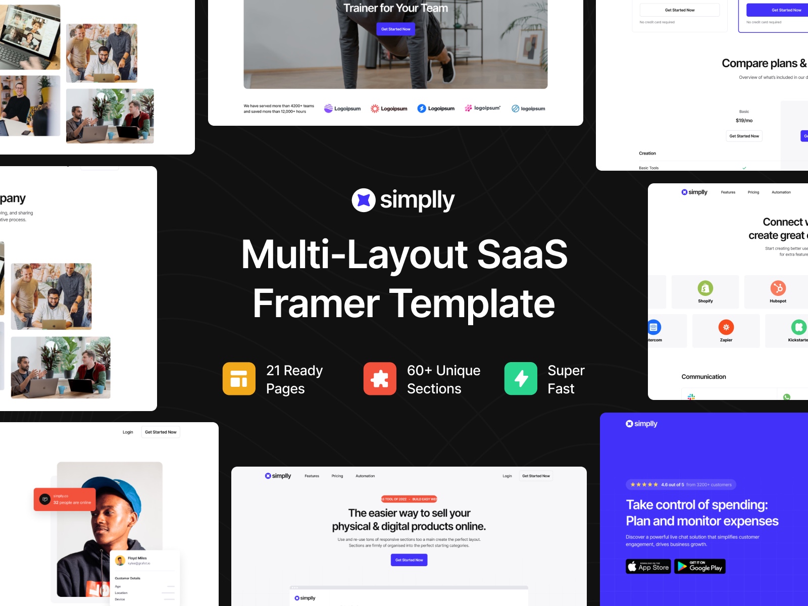 Simplly: Responsive Business Website Template by Framerbite — Framer ...