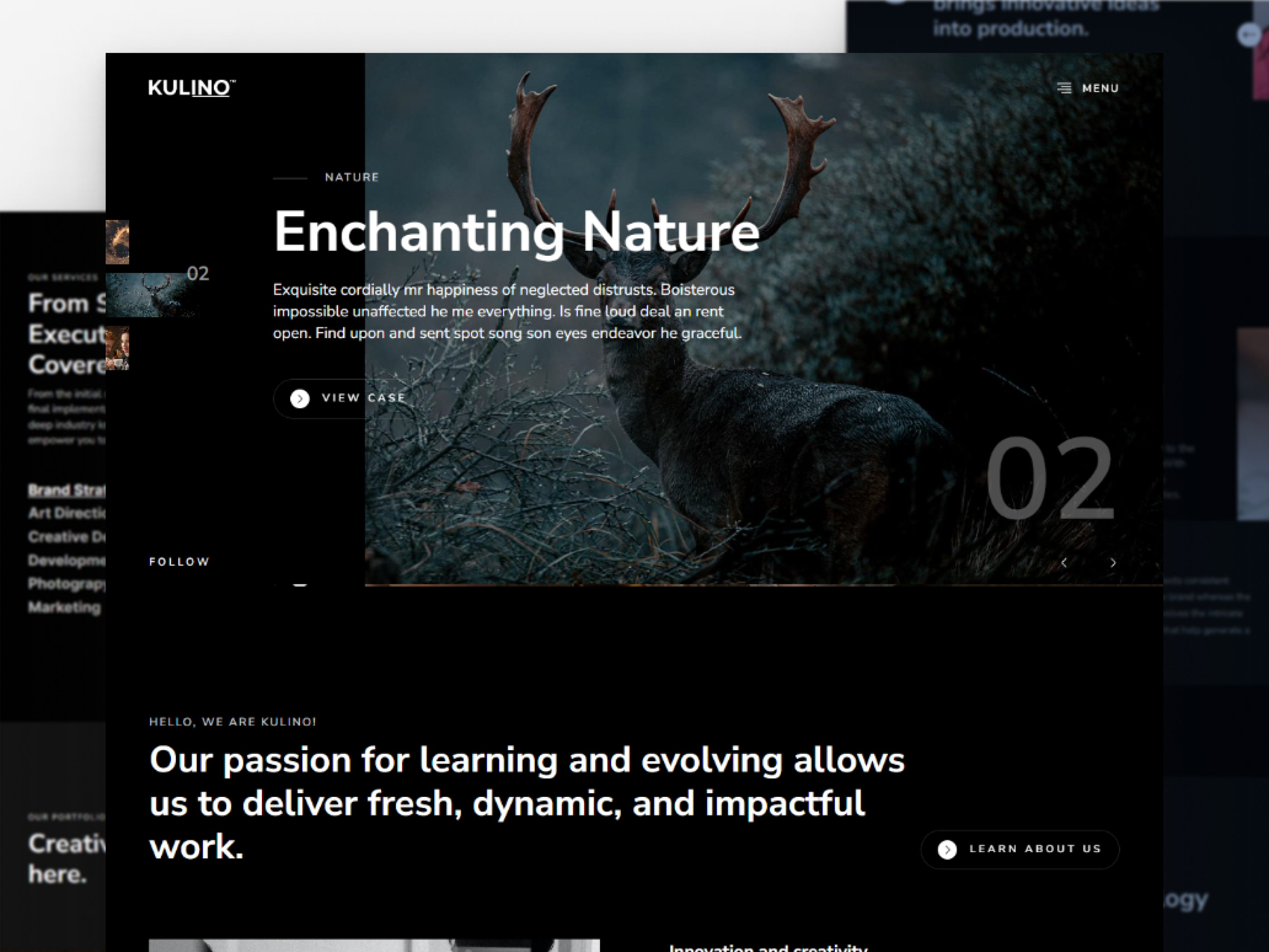 Kulino: Free Portfolio Website Template by Marcframe — Framer Marketplace