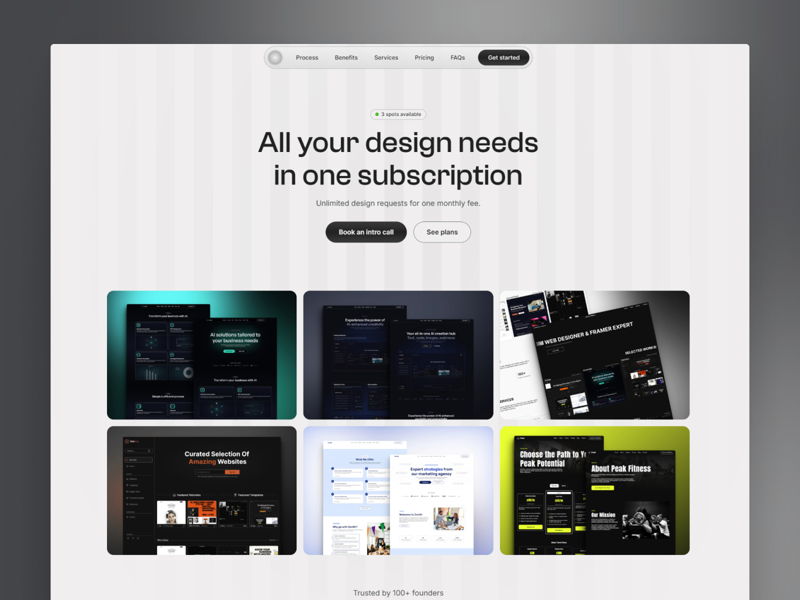 Platinum: Free Portfolio Website Template by Thaer Swailem — Framer ...