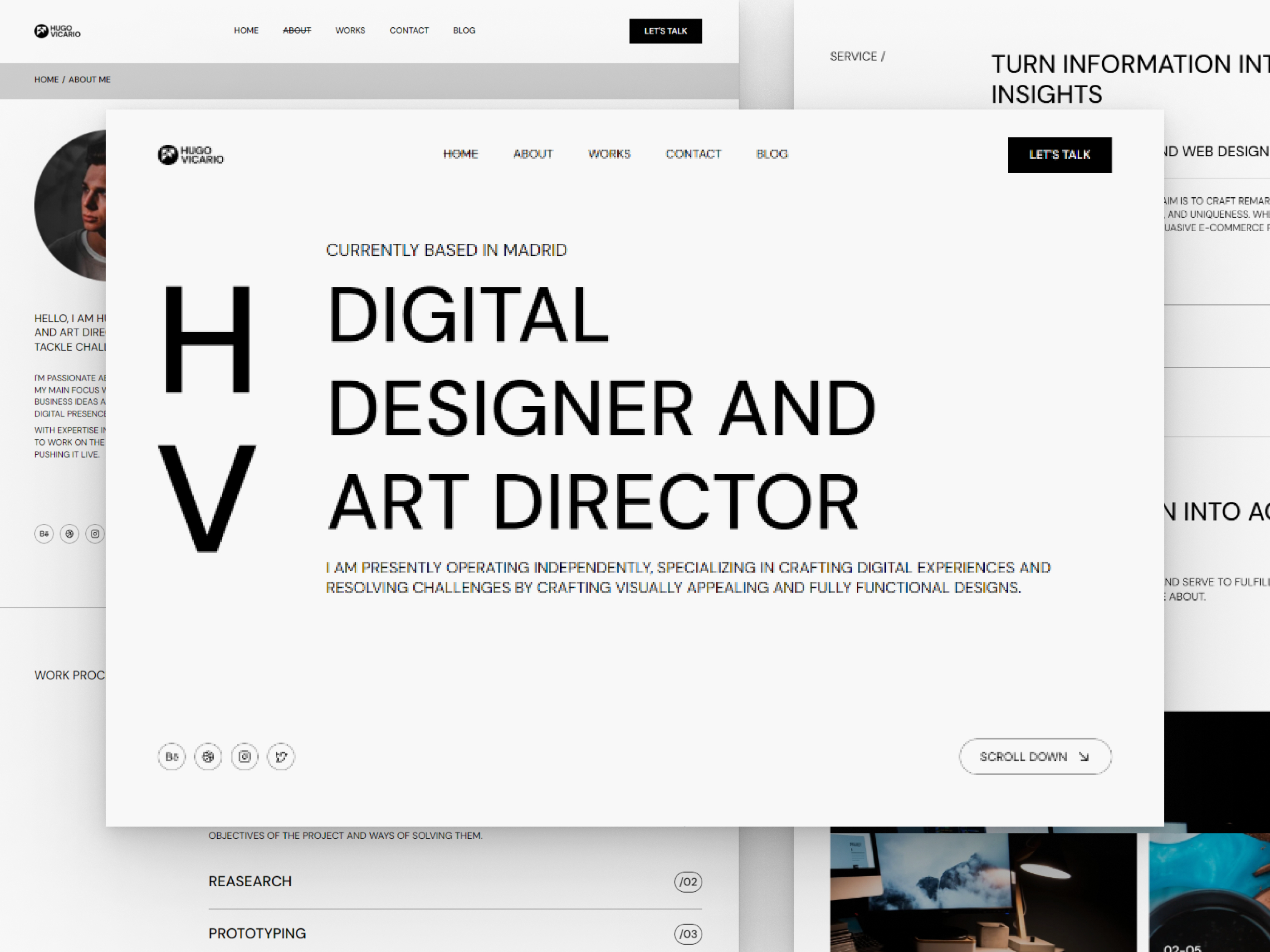 Hugo Vicario: Free Personal Website Template by Marcframe — Framer ...