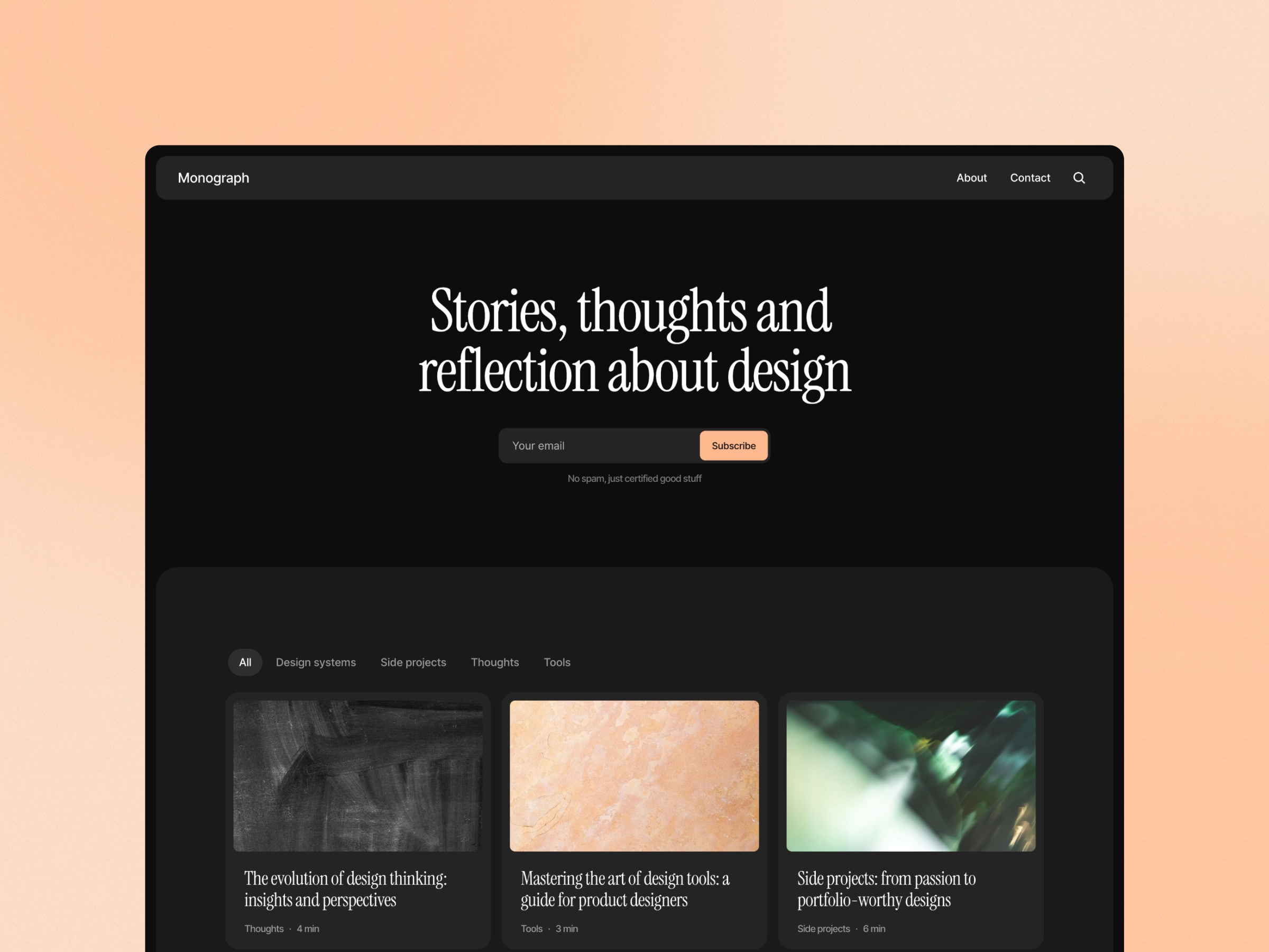 Monograph: Responsive Business Website Template by Bryn Taylor — Framer ...