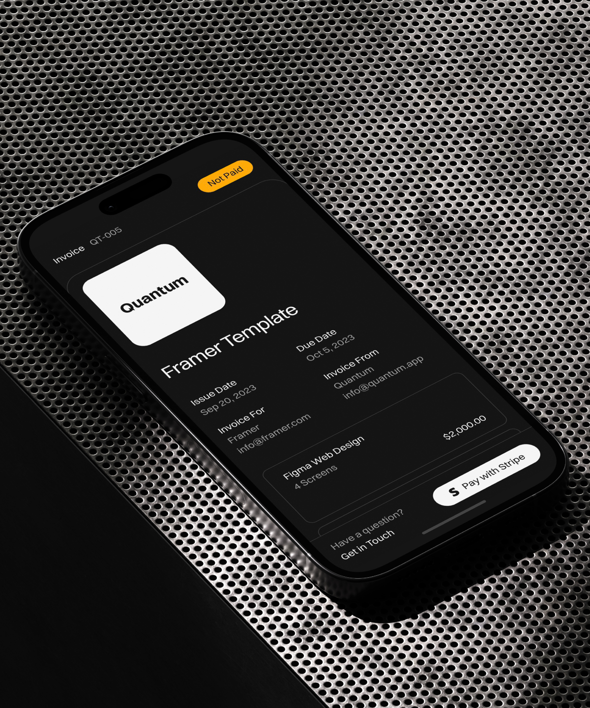 Quantum: Free Business Website Template by Paul Lapkin — Framer Marketplace