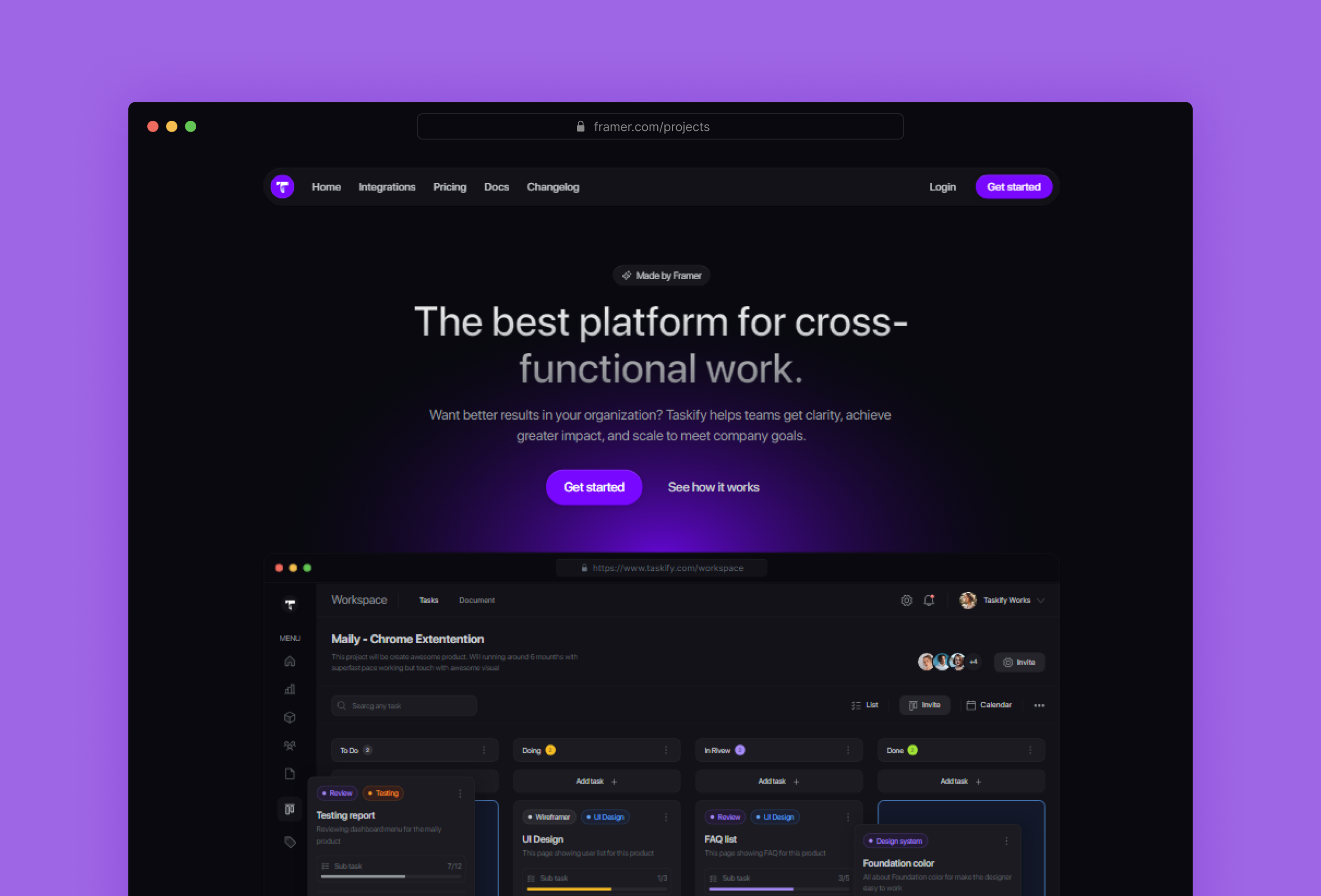 Taskify: Responsive Business Website Template by Dmytri Ivanov — Framer ...