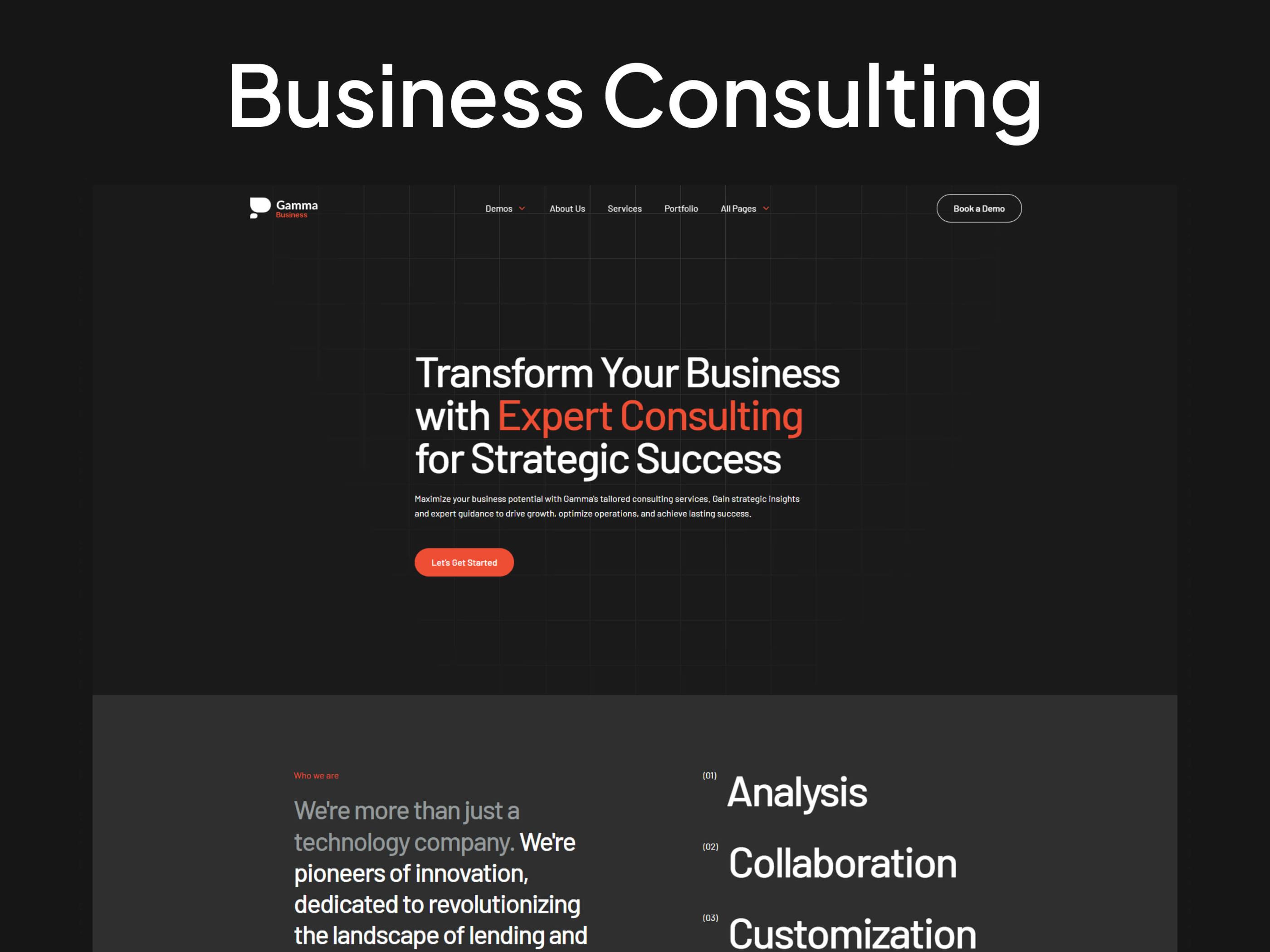 Gamma: Responsive Portfolio Website Template by fourtwelve — Framer Marketplace