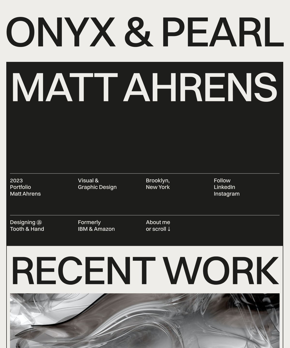 Onyx+Pearl: Responsive Personal Website Template by Matt Ahrens — Framer Marketplace
