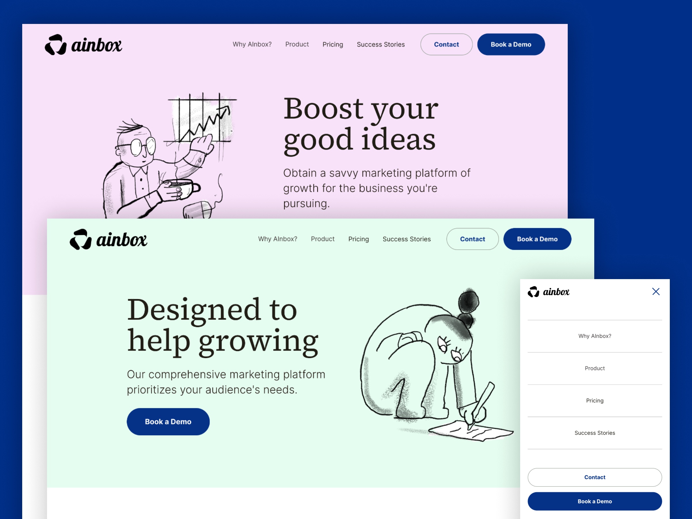 AInbox: Free SaaS Website Template by Fehmi Özüseven — Framer Marketplace
