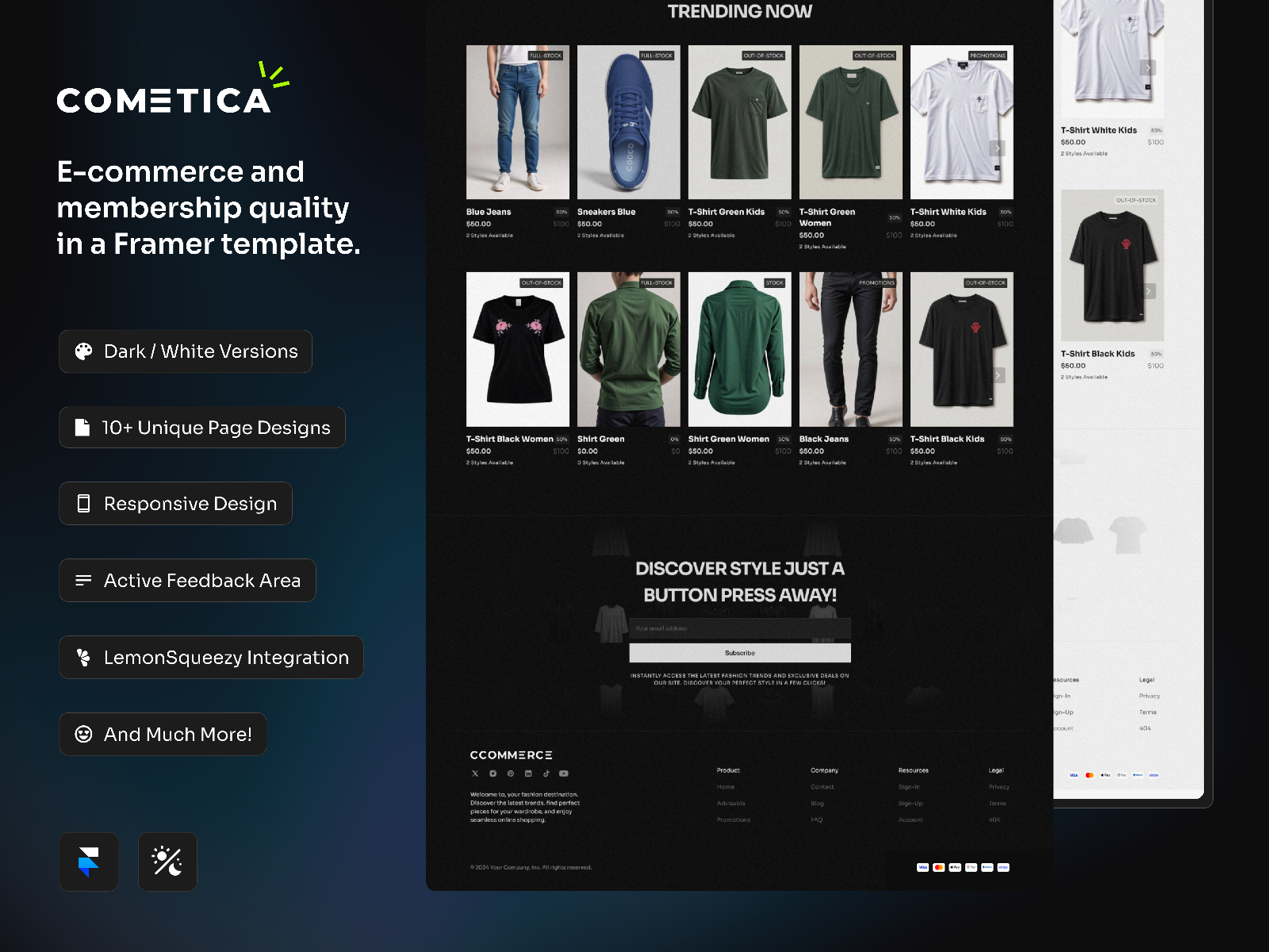 Cometica: Free Blog Website Template by Moise — Framer Marketplace