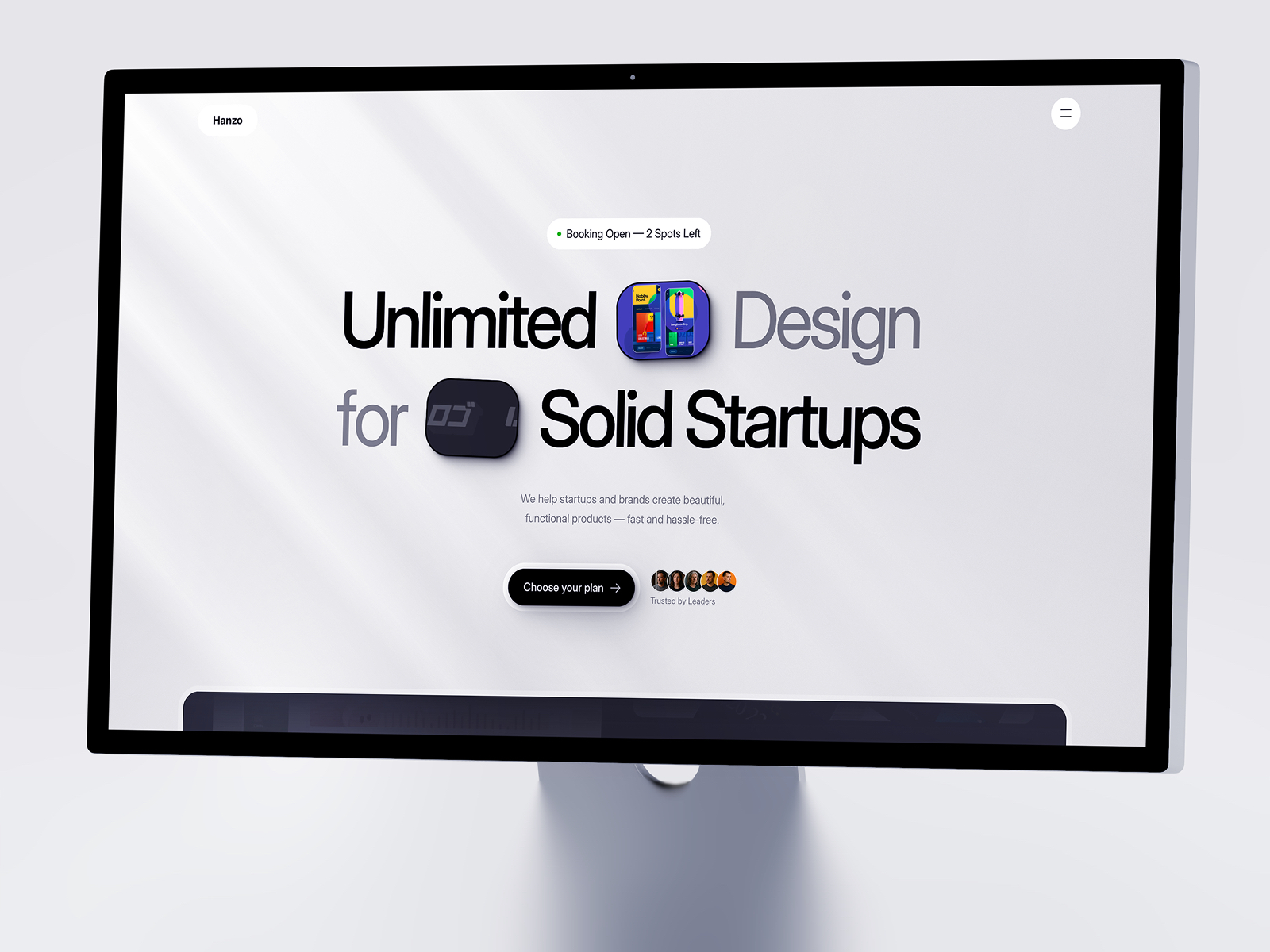Hanzo: Free Portfolio Website Template by Nick Stepuk — Framer Marketplace