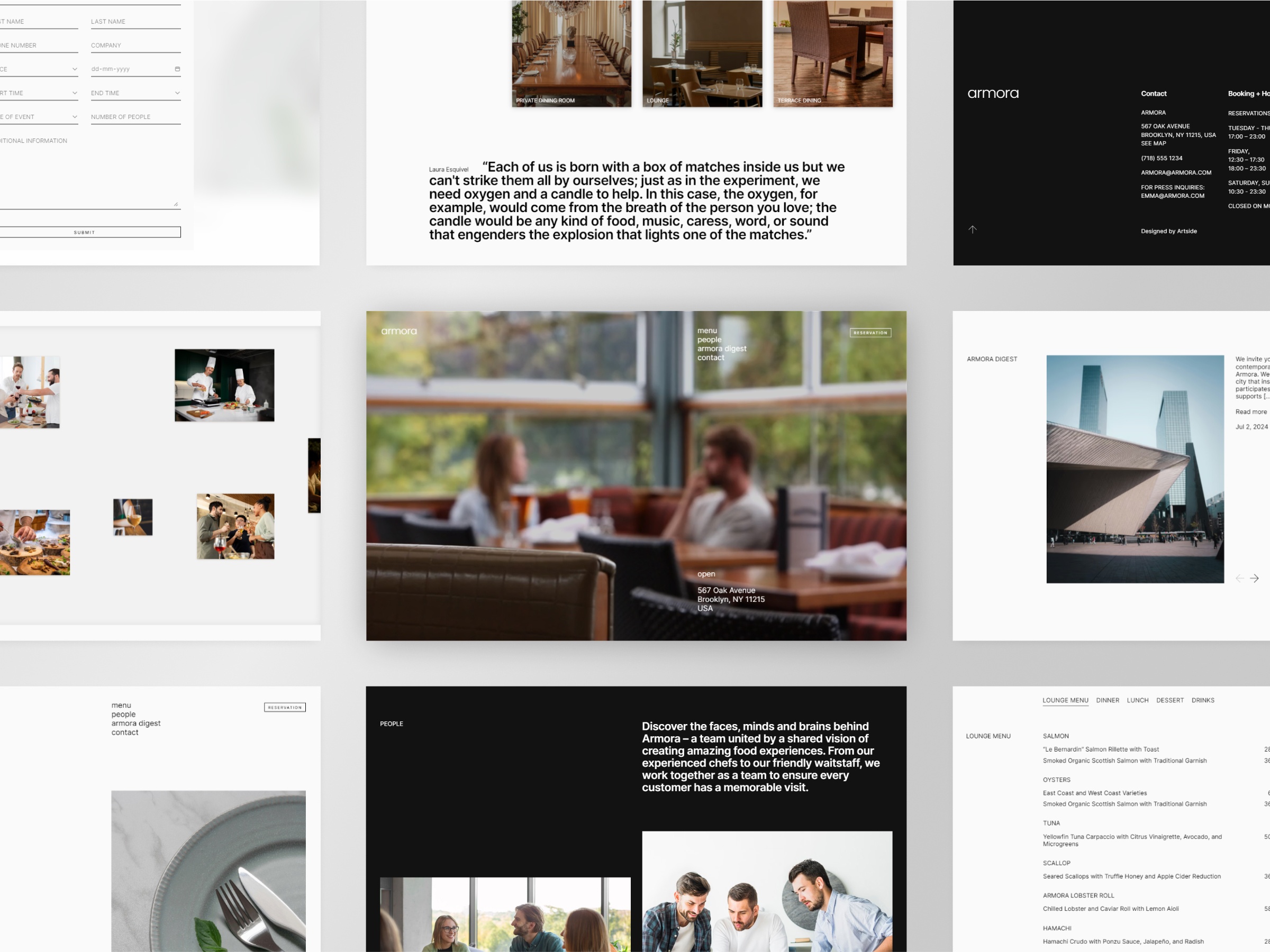 Armora: Responsive Restaurant Website Template by Artside — Framer ...
