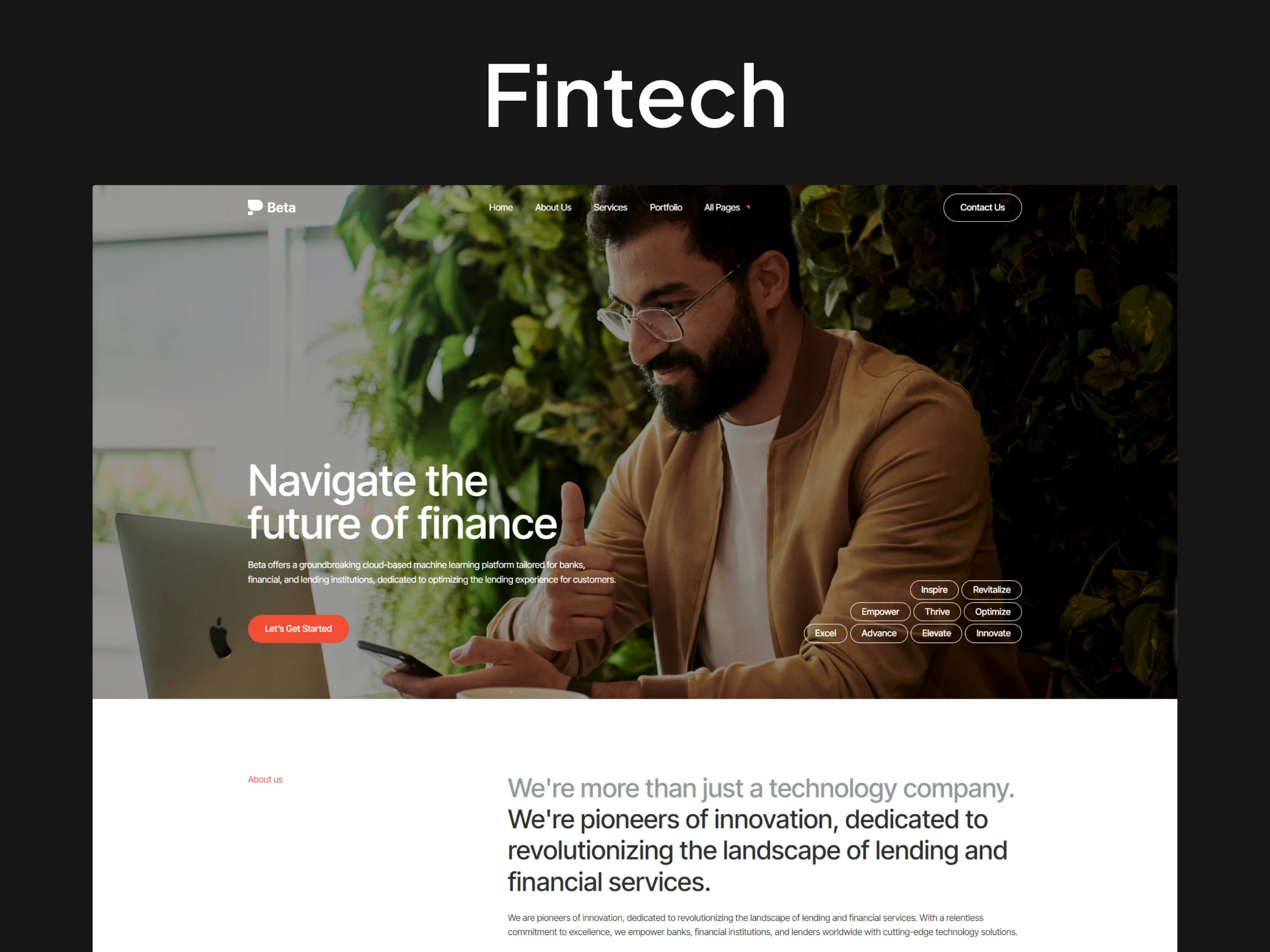 Beta: Responsive Business Website Template by fourtwelve — Framer ...